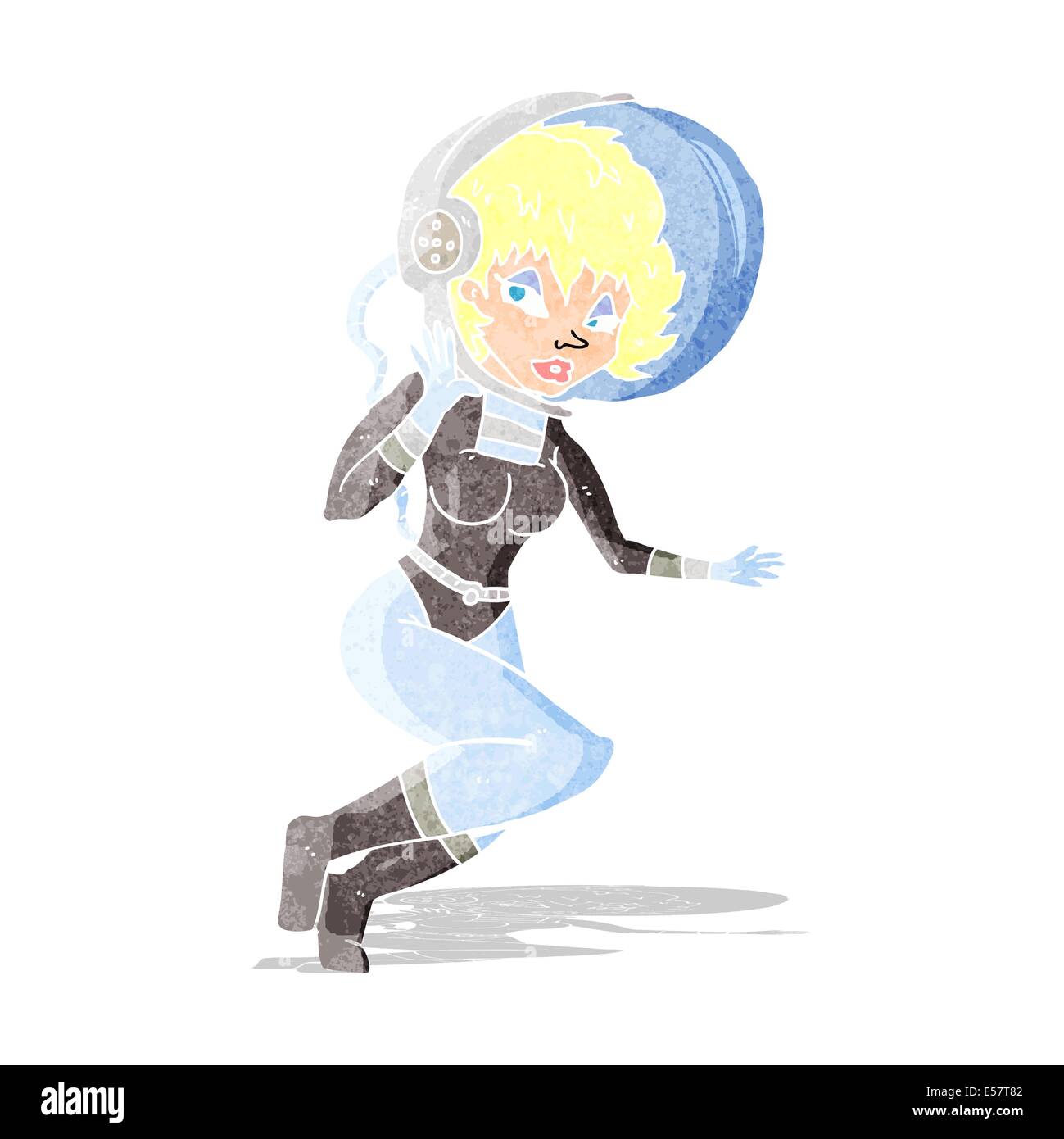 cartoon space woman Stock Vector Image & Art - Alamy