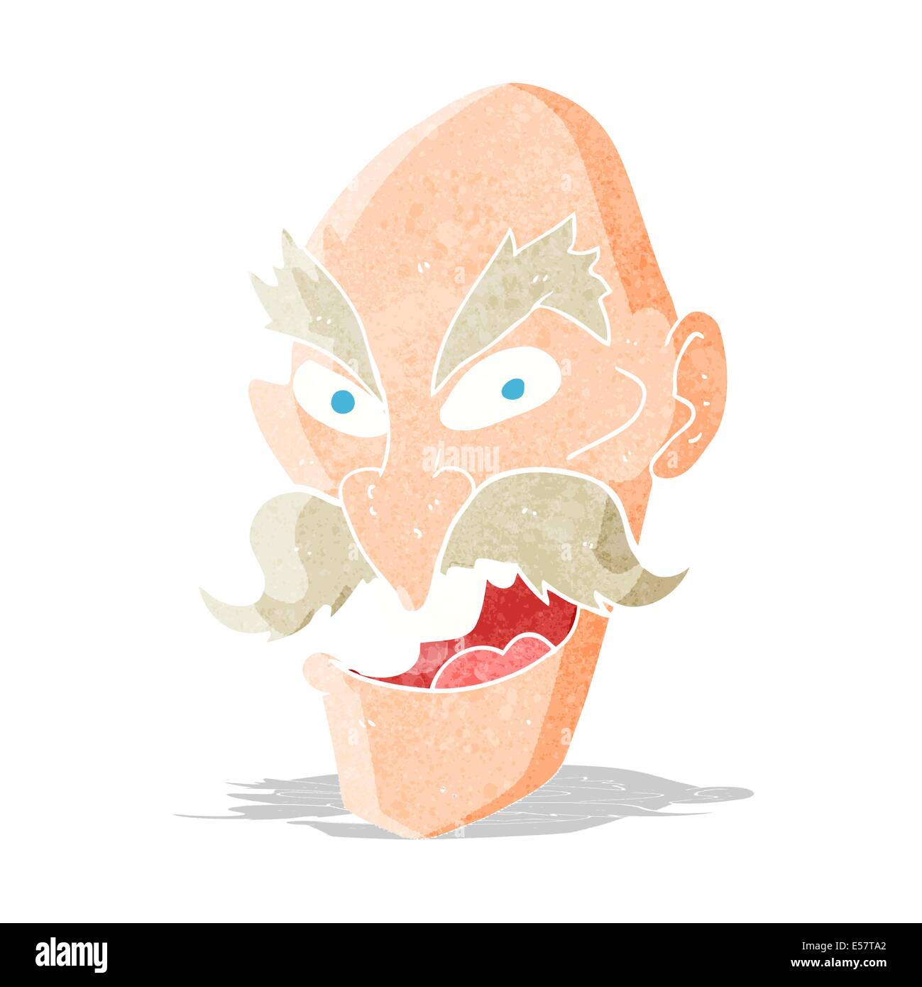 Cartoon evil old man face Cut Out Stock Images & Pictures - Alamy
