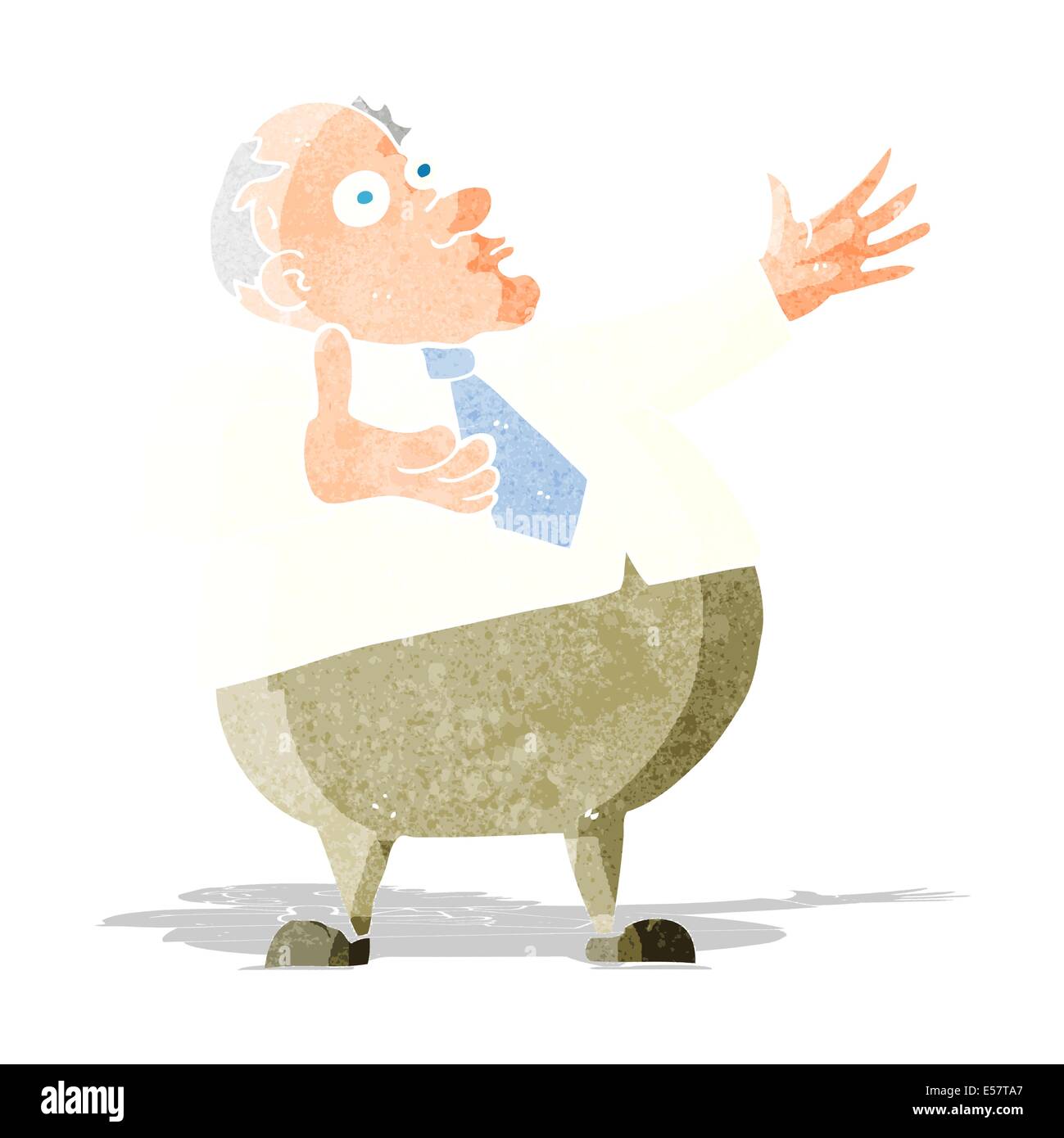 cartoon exasperated middle aged man Stock Vector Image & Art - Alamy