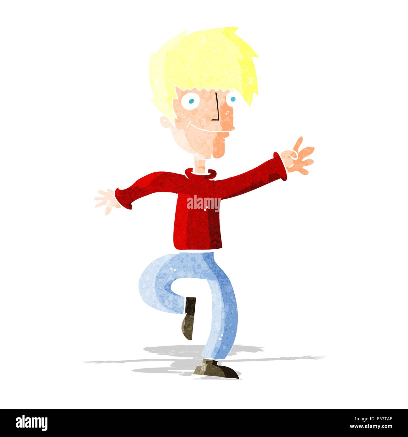 cartoon happy man dancing Stock Vector Image & Art - Alamy