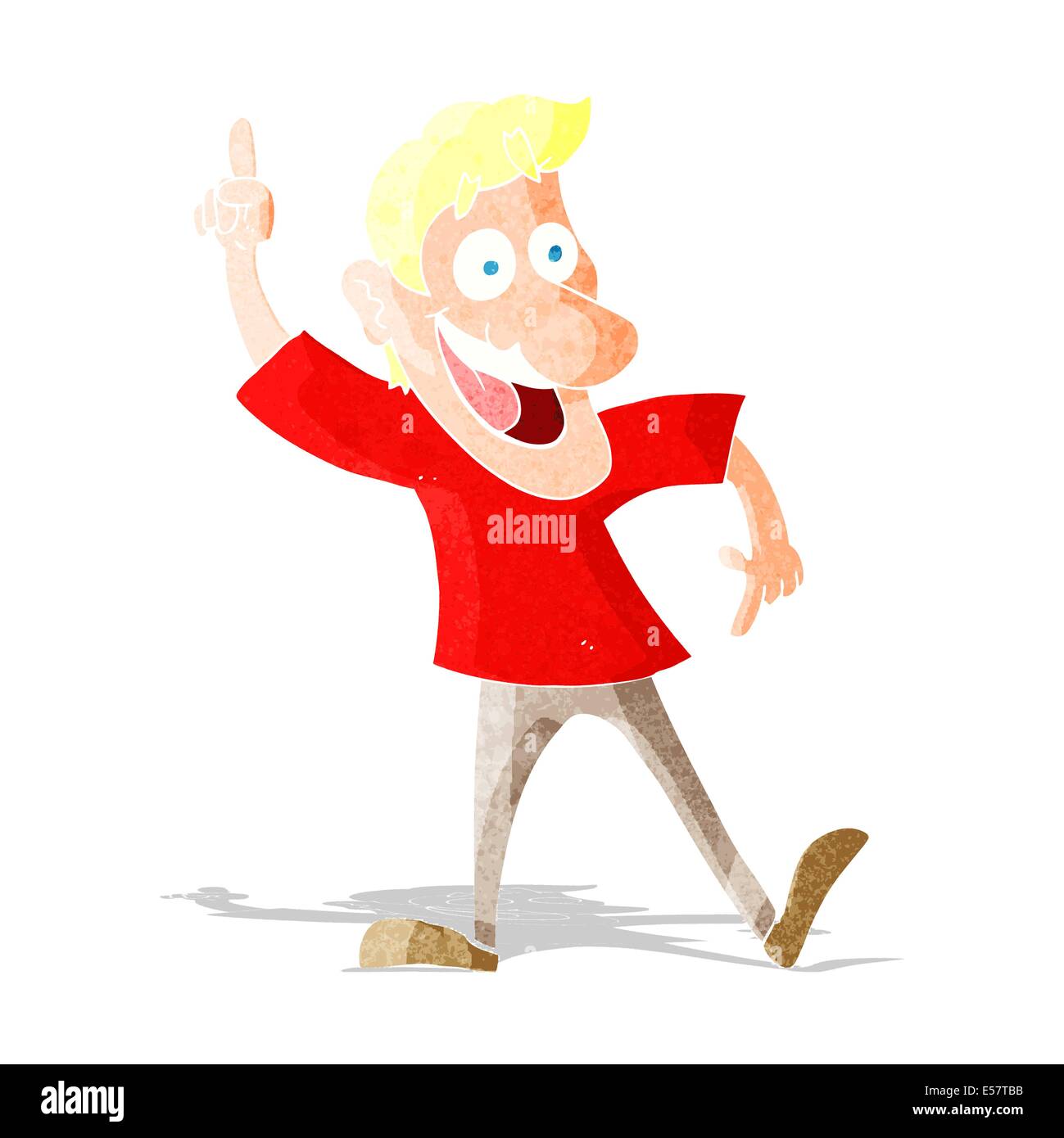 cartoon man with great idea Stock Vector Image & Art - Alamy