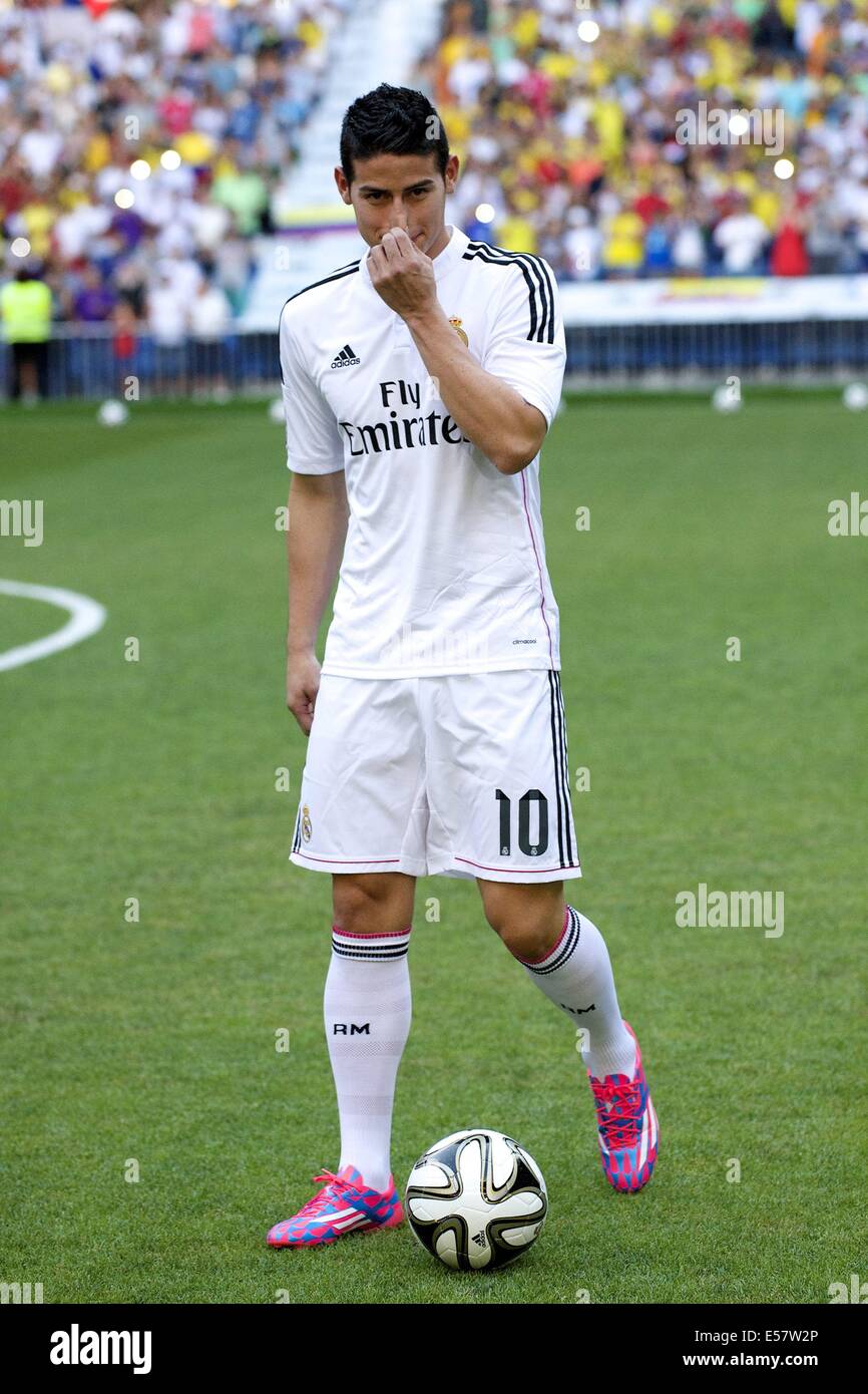 Madrid, Spain. 22nd July, 2014. Colombian James Rodriguez presented new ...