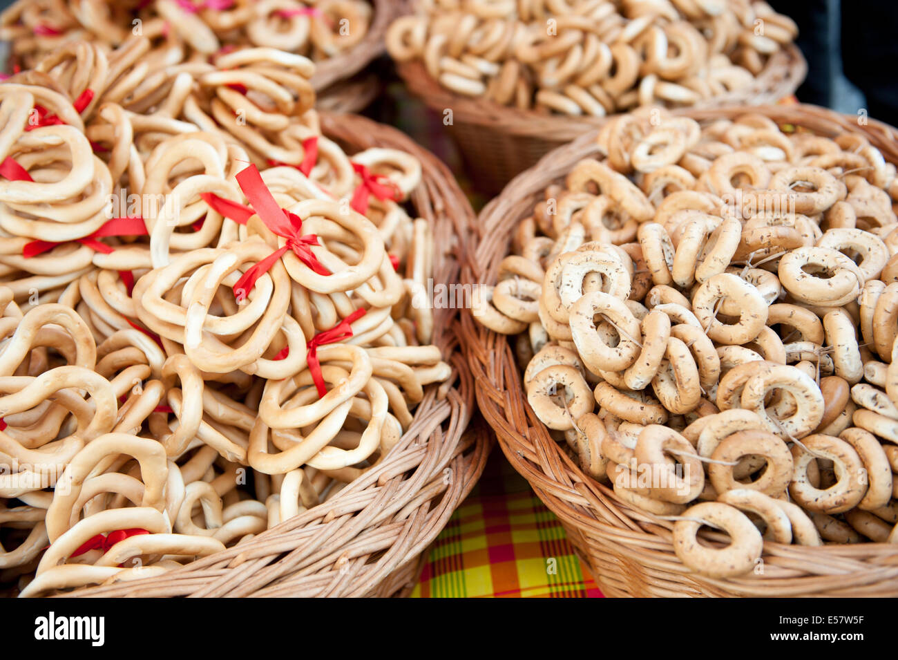 Obwarzanki Polish traditional food Stock Photo - Alamy
