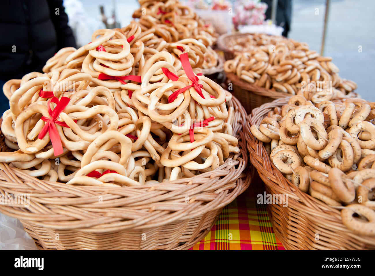 Obwarzanki Polish traditional product Stock Photo - Alamy