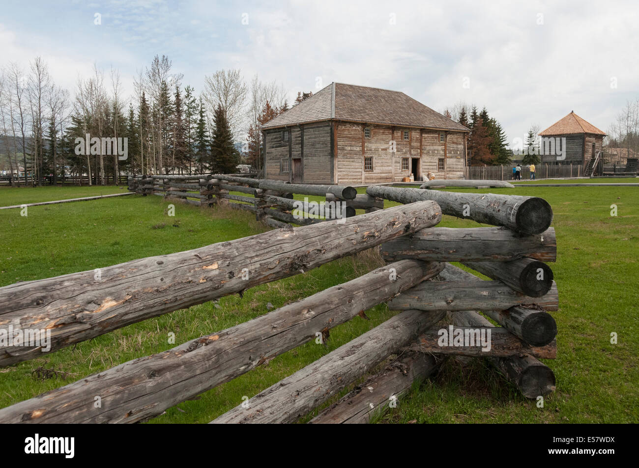 Elk203-3421 Canada, British Columbia, Fort St James National Historic ...
