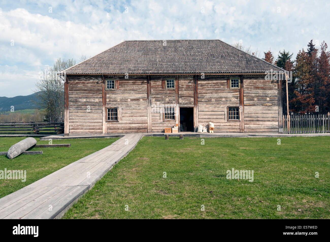 Elk203-3424 Canada, British Columbia, Fort St James National Historic ...