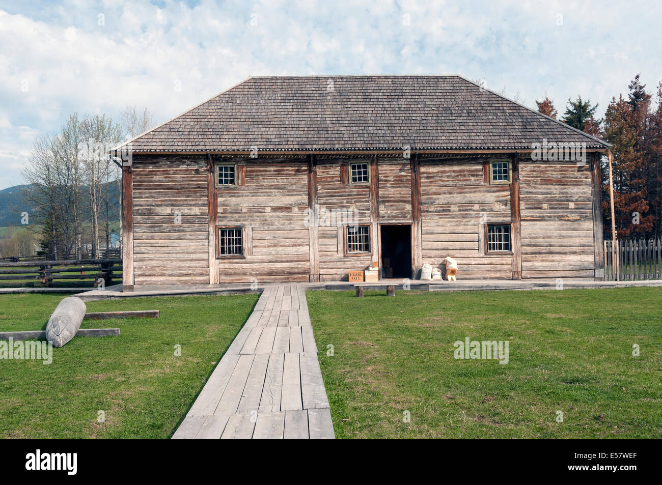 Elk203-3426 Canada, British Columbia, Fort St James National Historic ...