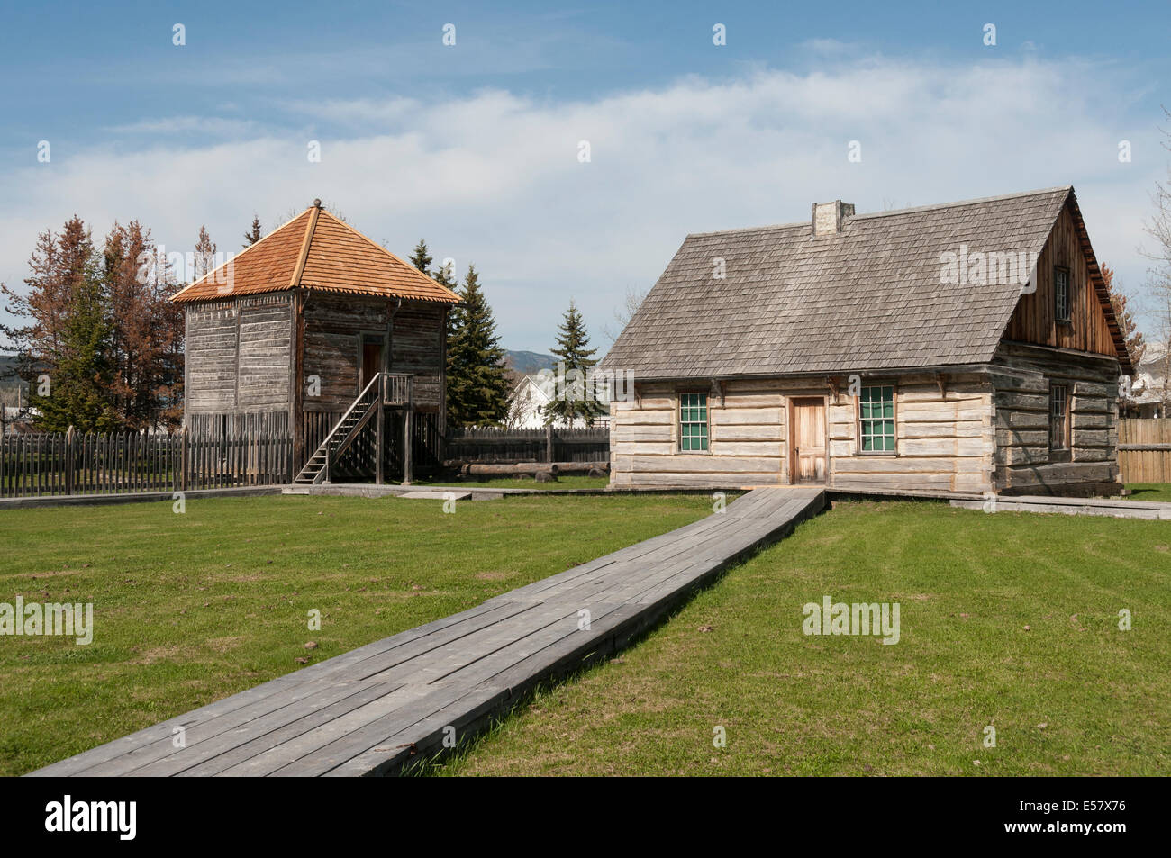 Elk203-3459 Canada, British Columbia, Fort St James National Historic ...