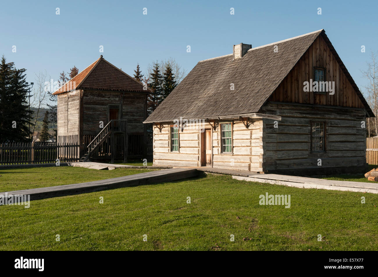 Elk203-3460 Canada, British Columbia, Fort St James National Historic ...