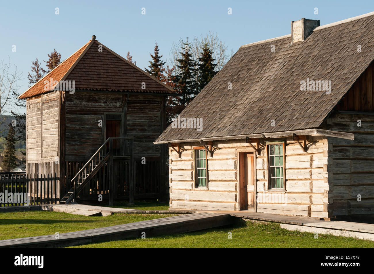 Elk203-3462 Canada, British Columbia, Fort St James National Historic ...