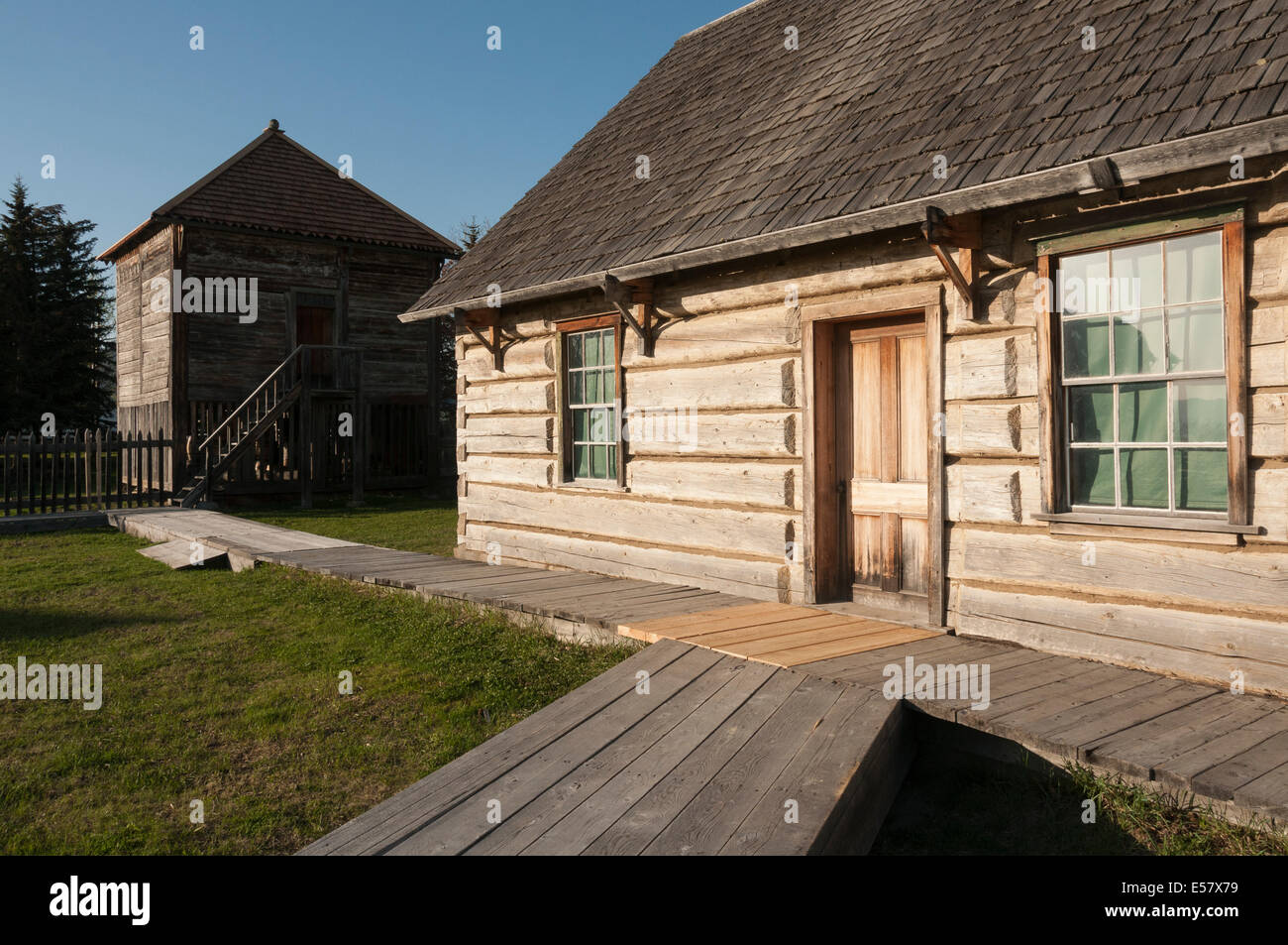 Elk203-3463 Canada, British Columbia, Fort St James National Historic ...