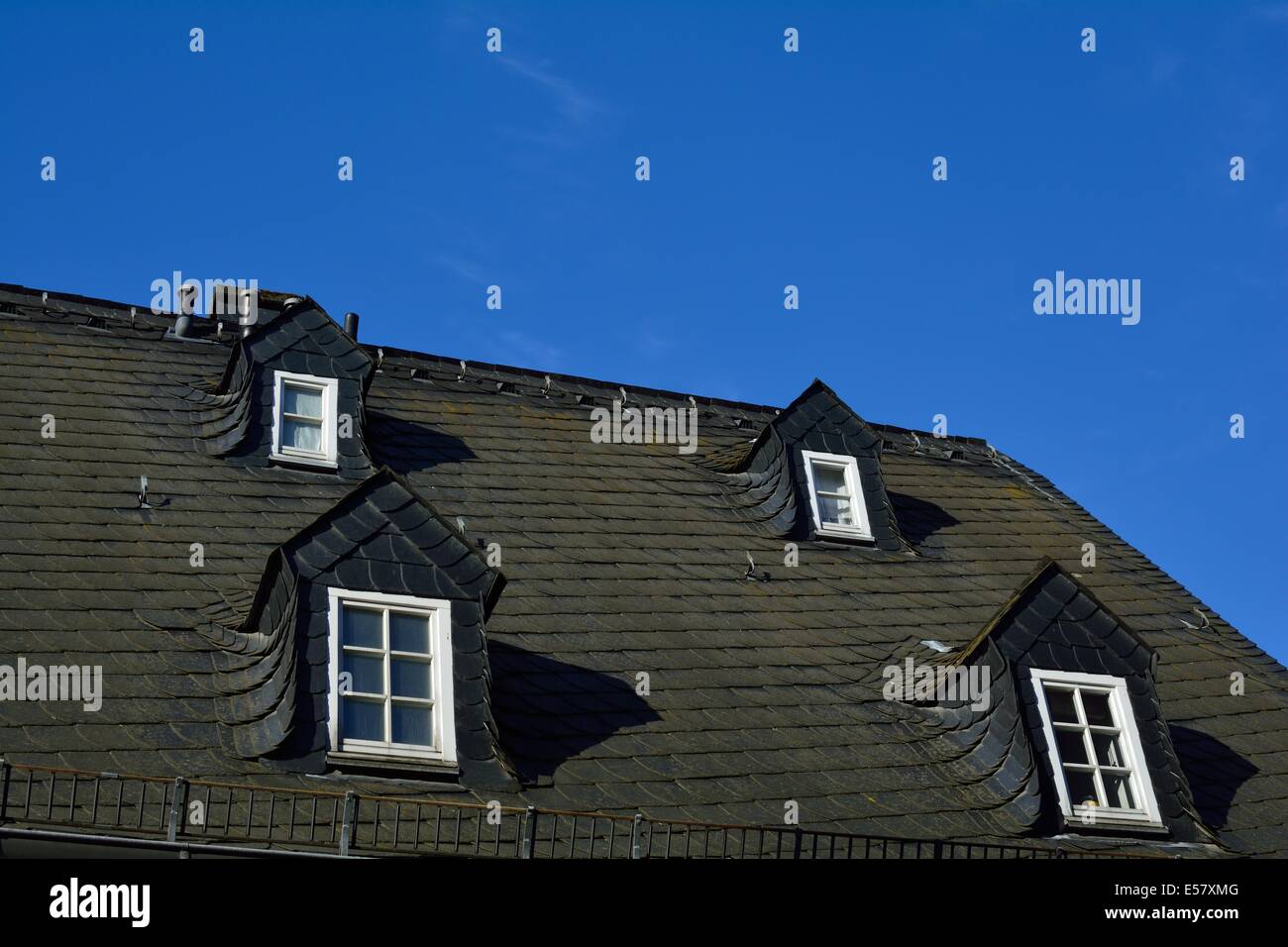 Roof and windows hi-res stock photography and images - Alamy