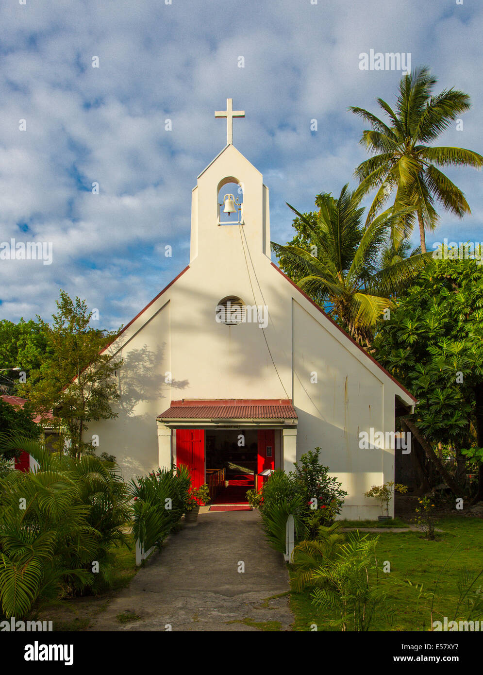 Nazareth Evangelical Lutheran Church in Cruz Bay on the Caribbean ...