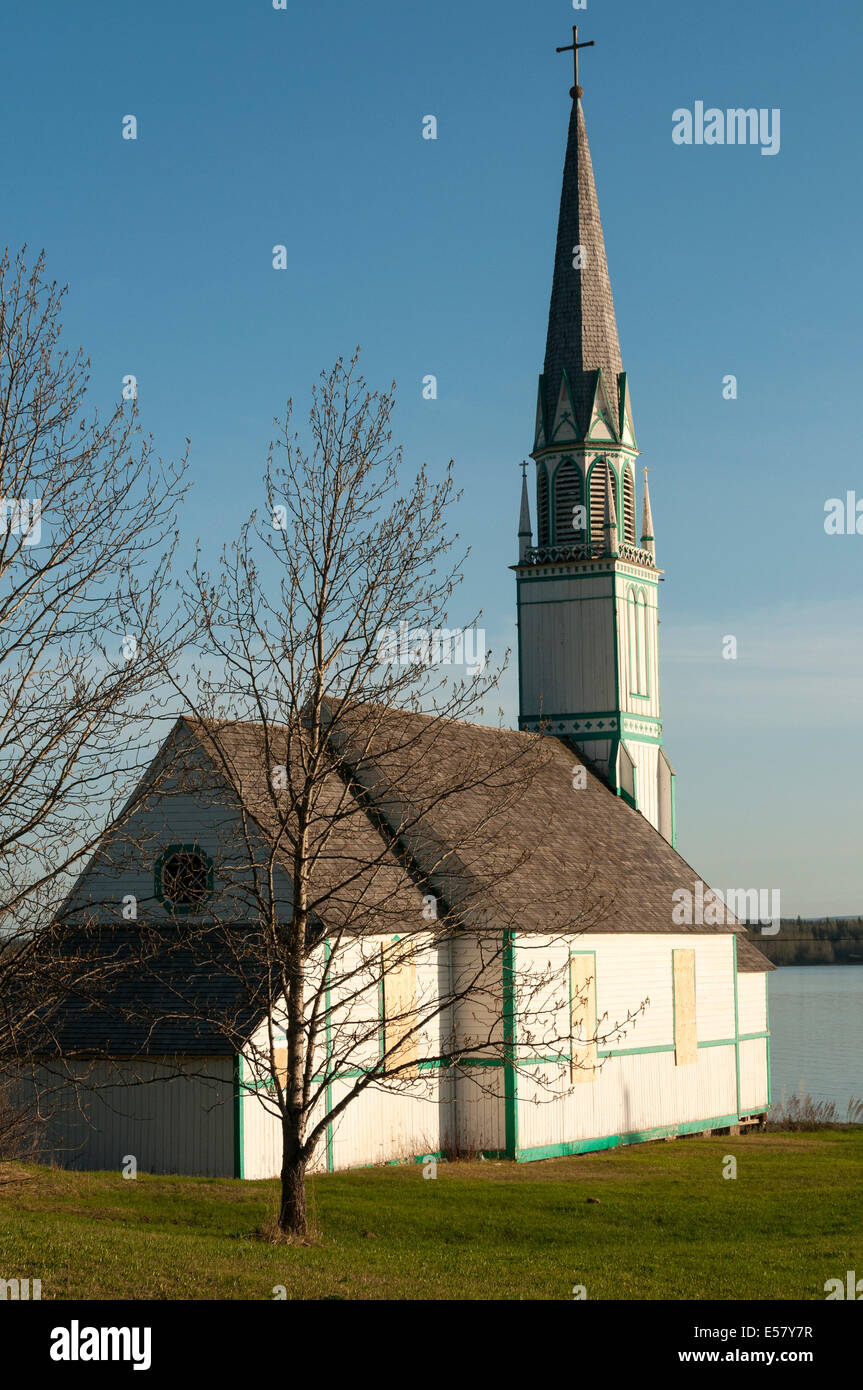 Elk203-3510v Canada, British Columbia, Fort St James, Lady of Good Hope ...