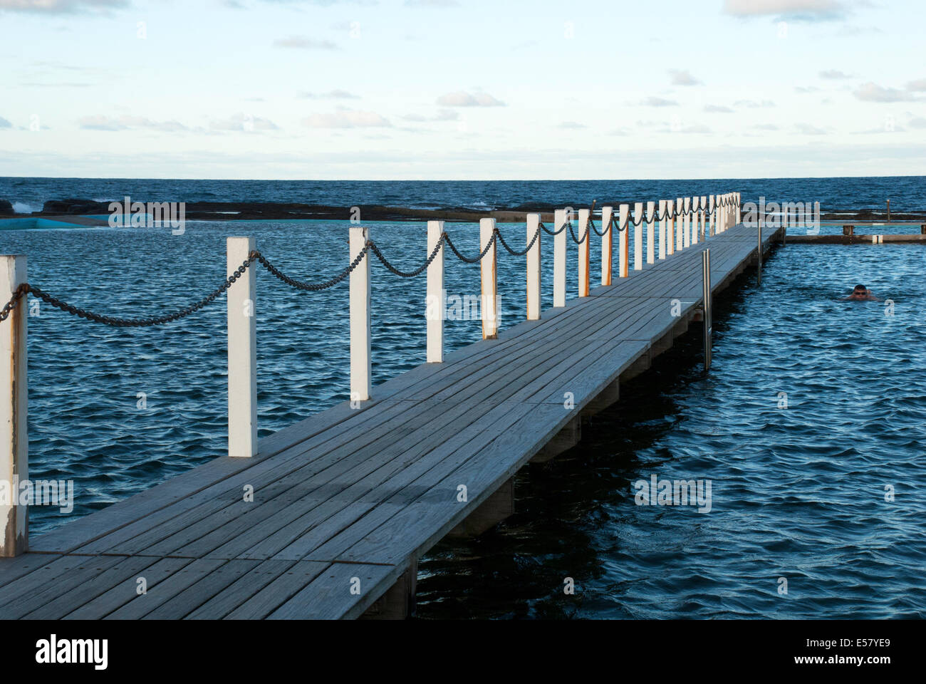 Boardwalk at North Narrabeen rockpool, Sydney, Australia Stock Photo ...