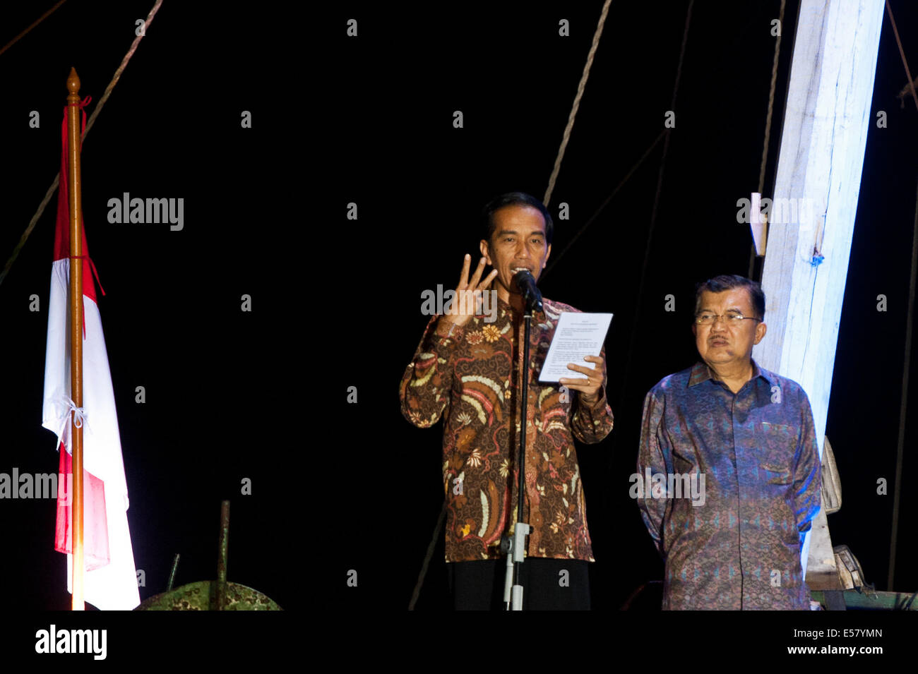 Jakarta, Indonesia. 22nd July, 2014. Indonesian presidential candidate ...