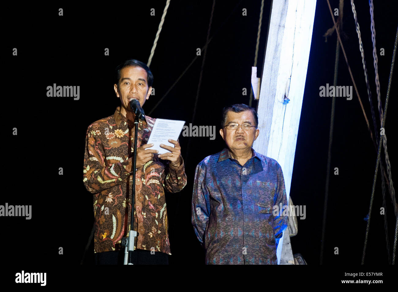 Jakarta, Indonesia. 22nd July, 2014. Indonesian presidential candidate ...