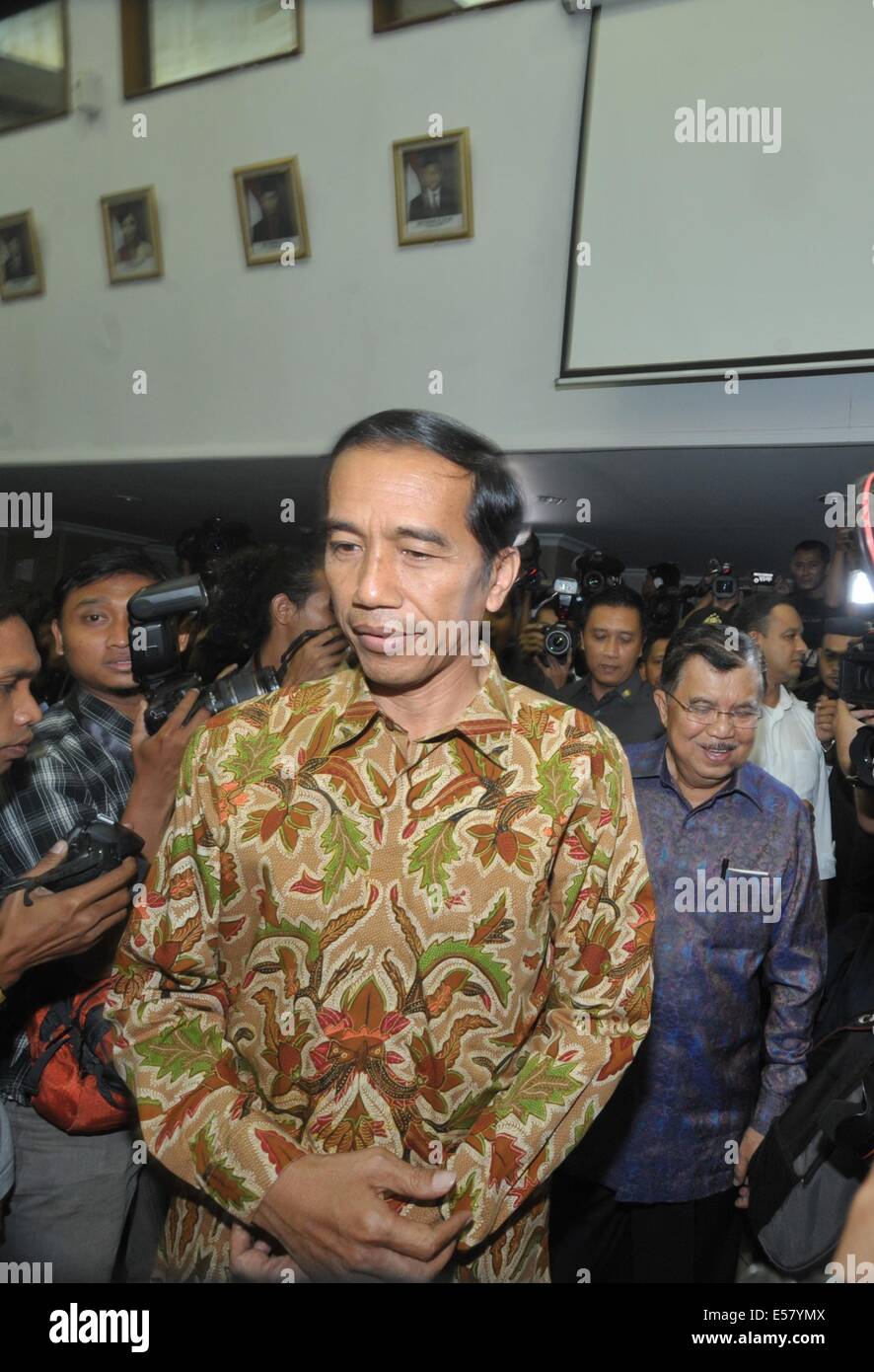 Jakarta, Indonesia. 22nd July, 2014. Indonesian presidential candidate ...