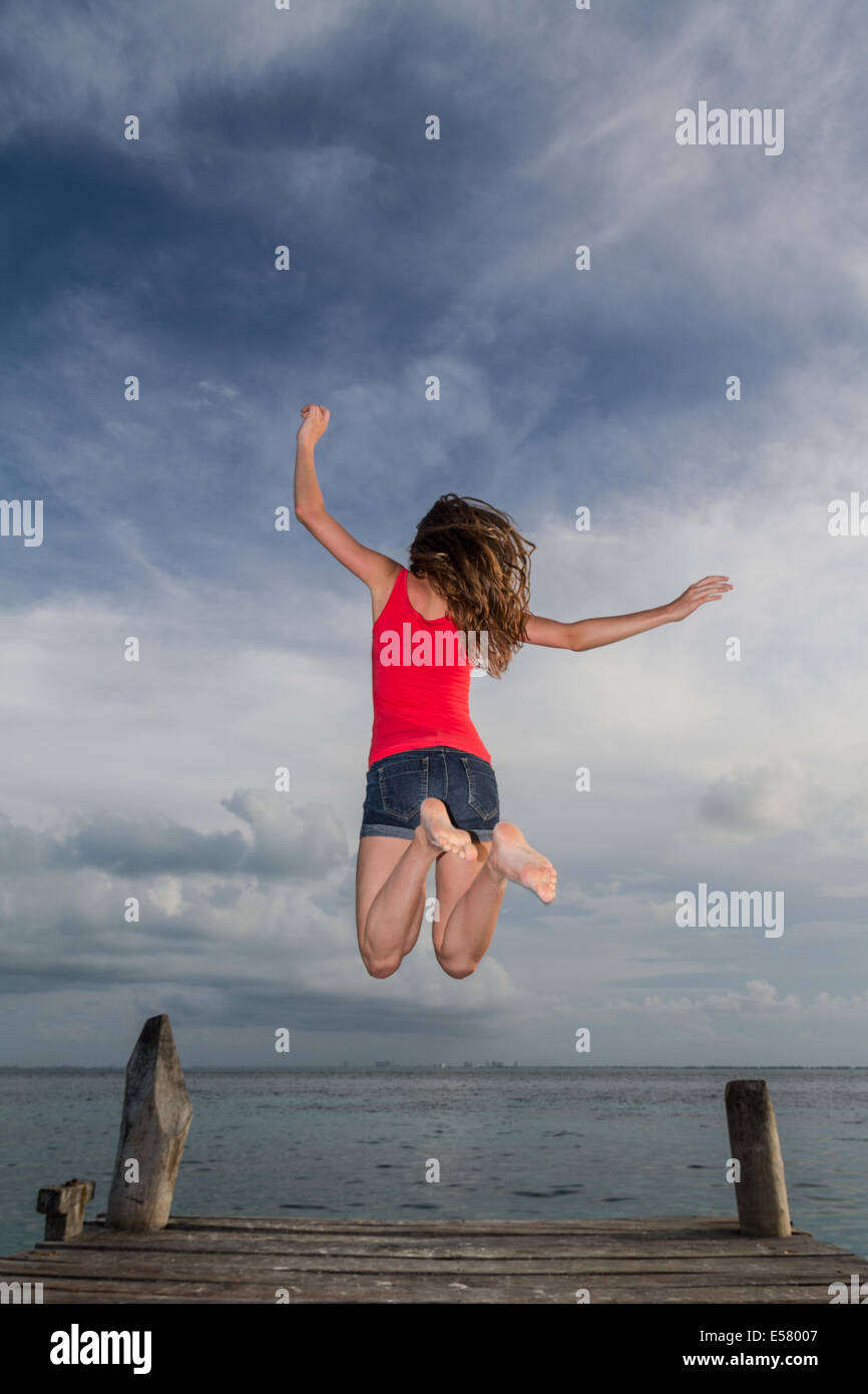 Woman Flying White Dress High Resolution Stock Photography and Images ...