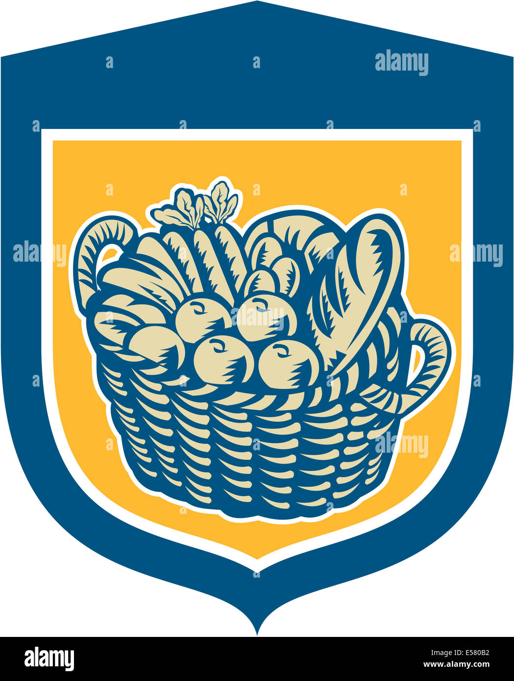 Wicker And Leather Shields