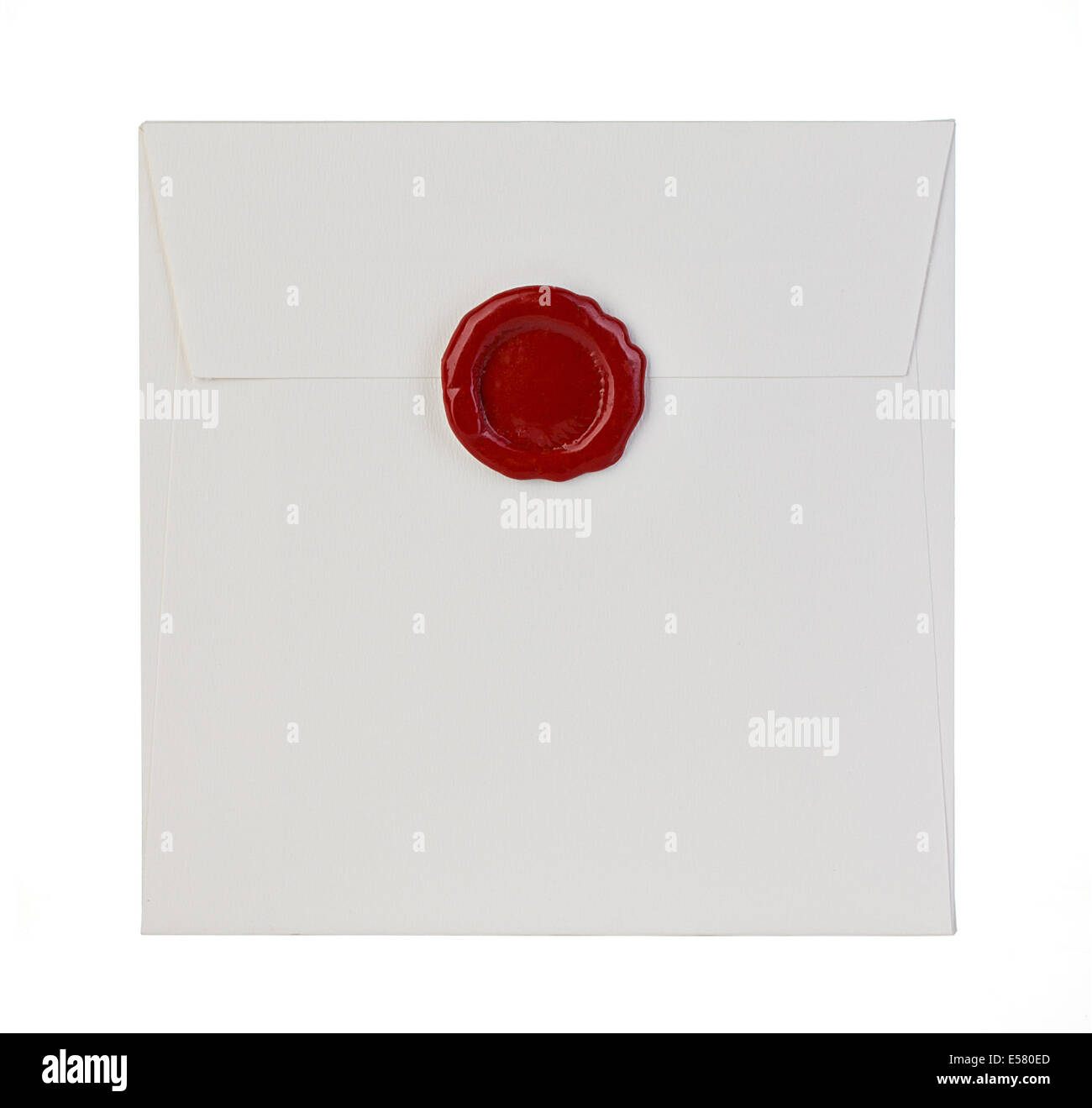 white envelope isolated on white background Stock Photo - Alamy