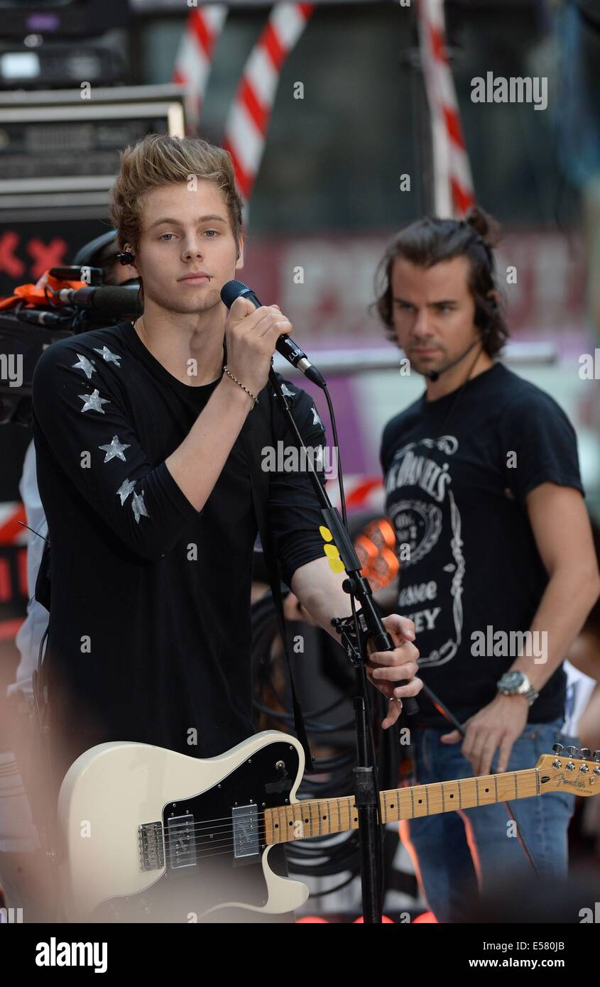 New York, NY, USA. 22nd July, 2014. 5 Seconds of Summer, Luke Hemmings ...