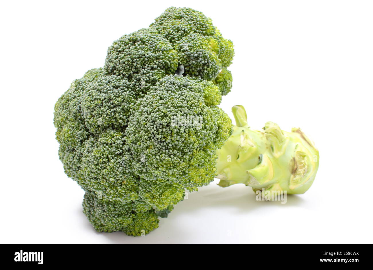 Fresh raw green whole broccoli isolated on white background Stock Photo ...