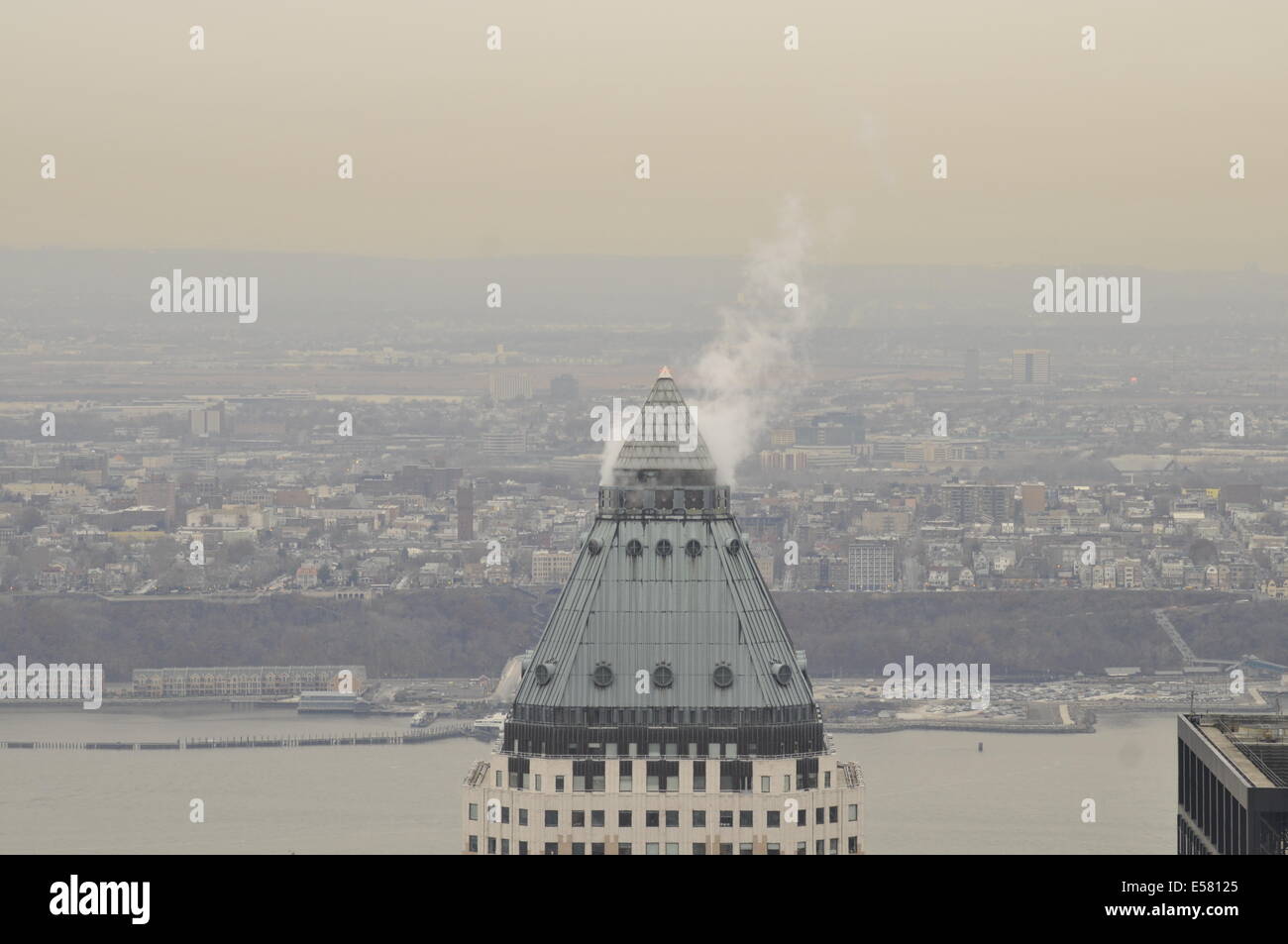 One Worldwide Plaza top new york Stock Photo - Alamy