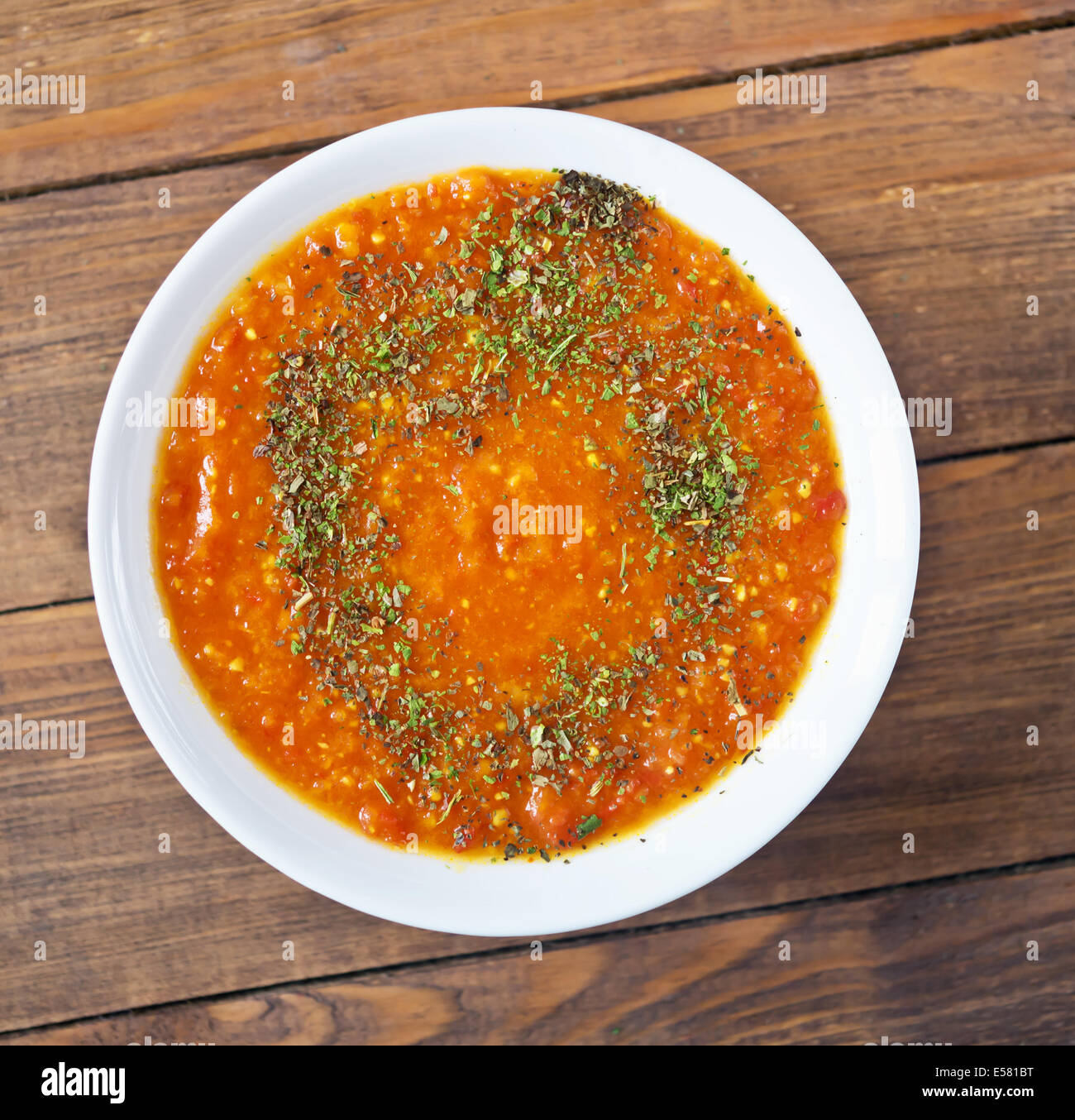 Top down tomato soup hi-res stock photography and images - Alamy