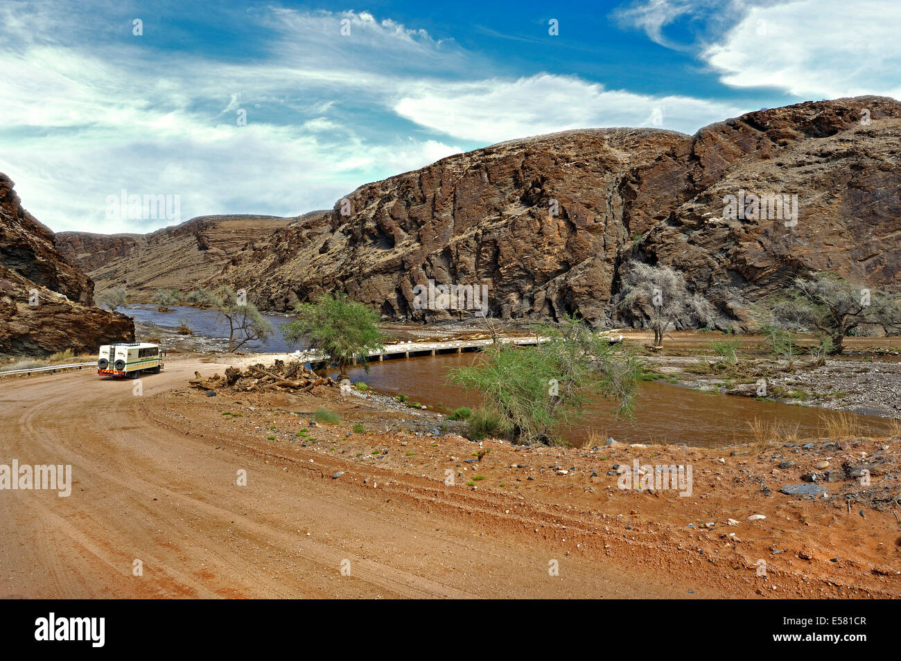 Bridge over the Kuiseb Canyon, Namibia Stock Photo - Alamy