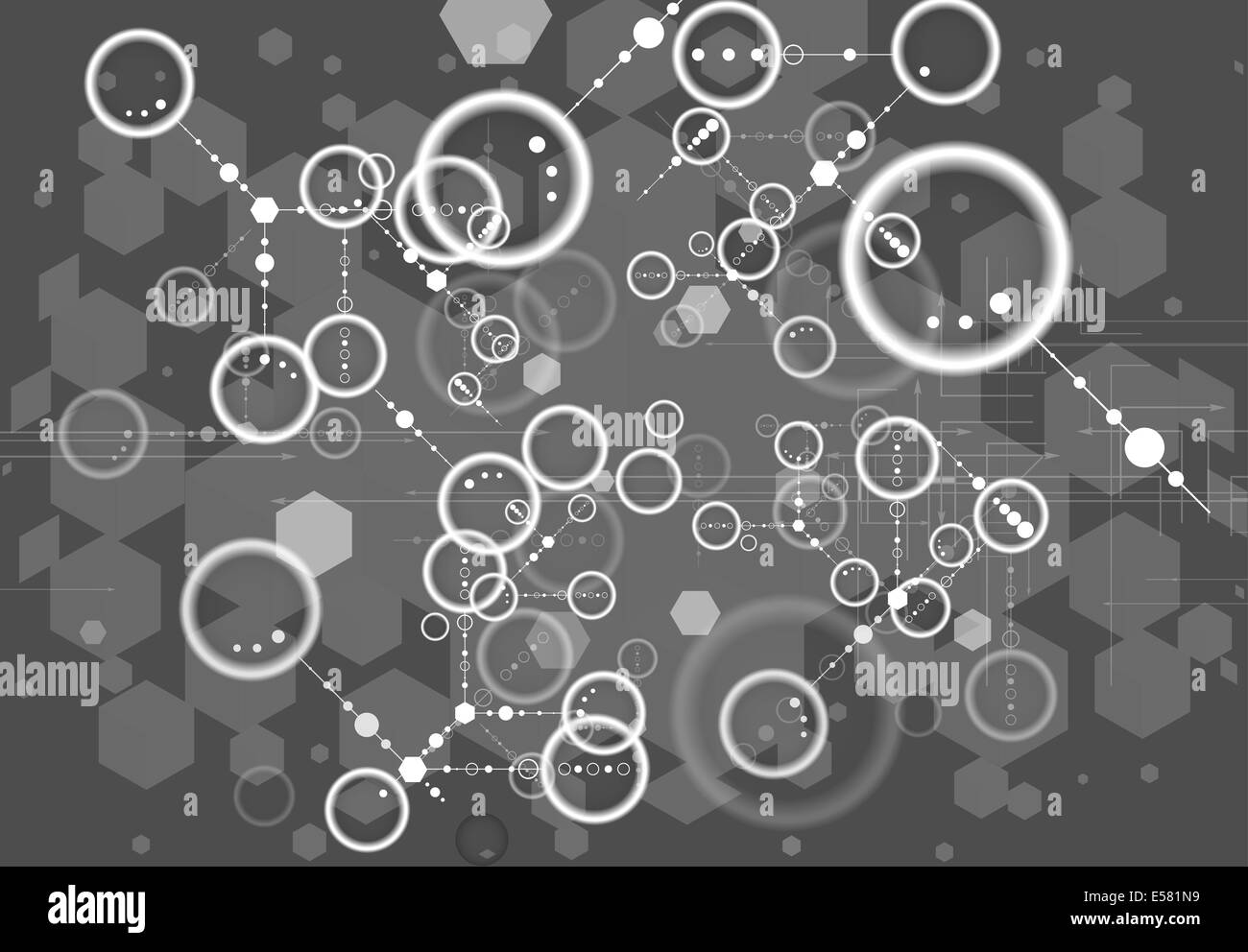 New technology concept for web and social structure imagination of your ...