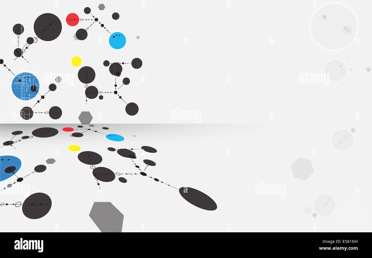 Concept for New Technology Corporate Business & development background ...