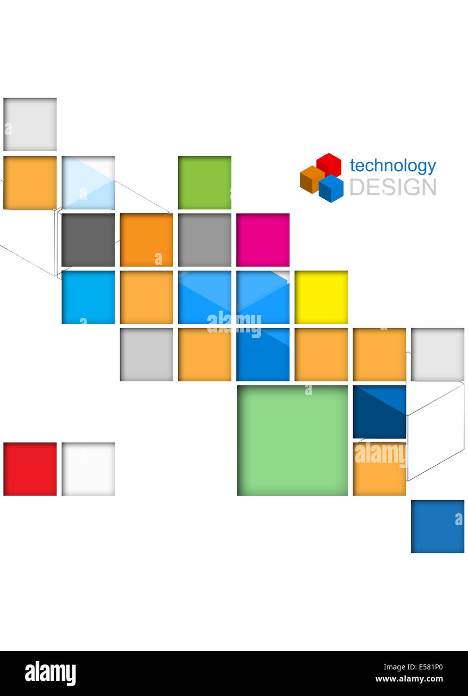 Concept for New Technology Corporate Business & development background ...