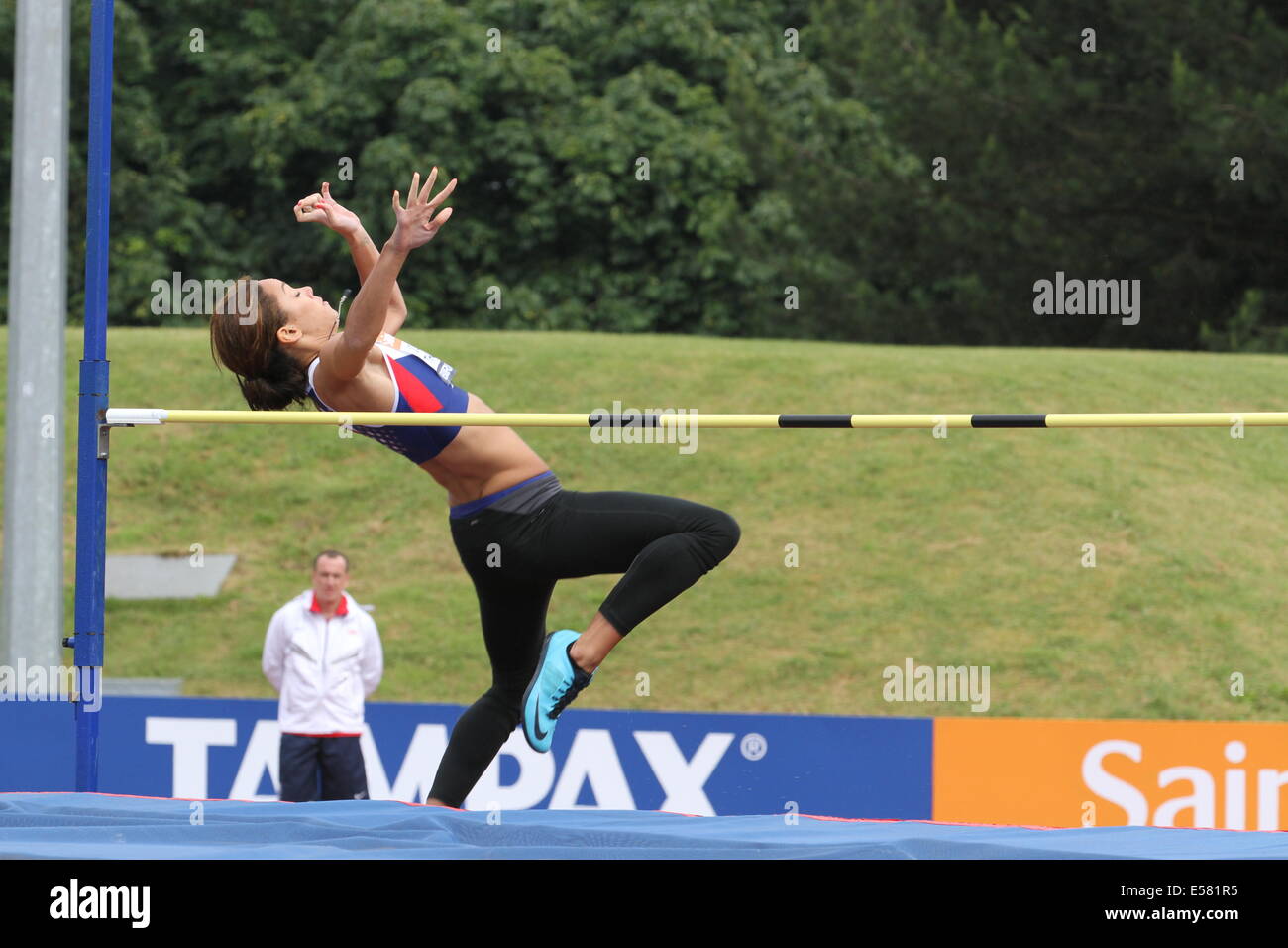 Katarina Johnson-Thompson Women's High Jump Stock Photo - Alamy