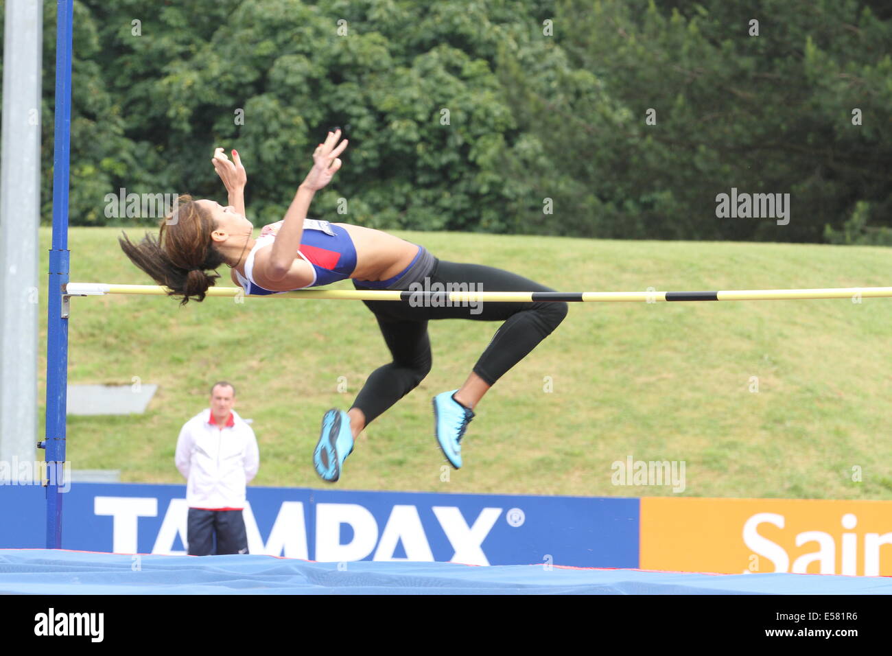 Katarina Johnson-Thompson Women's High Jump Stock Photo - Alamy