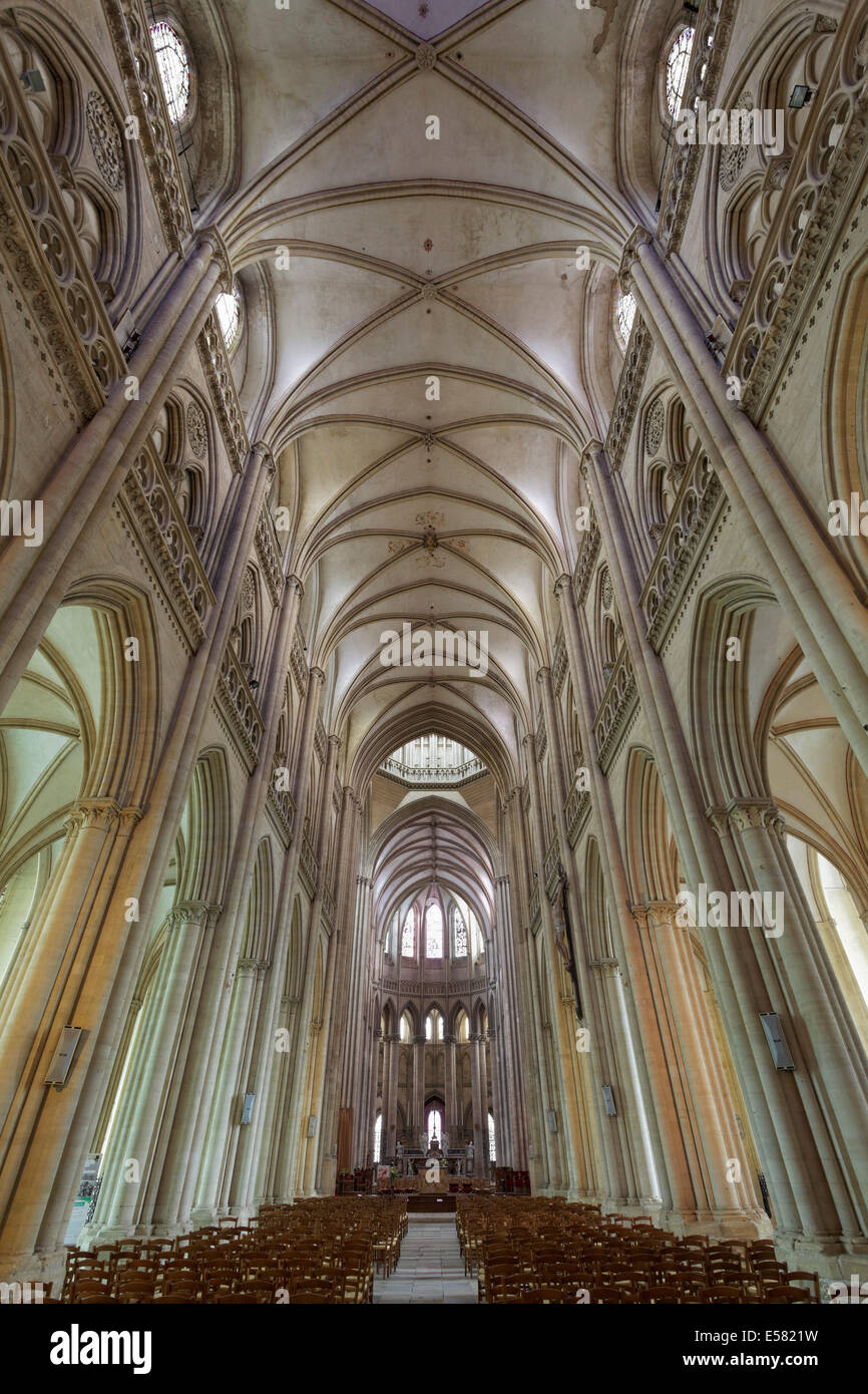 Gothic Coutances Cathedral, Coutances, Cotentin Peninsula, Département ...