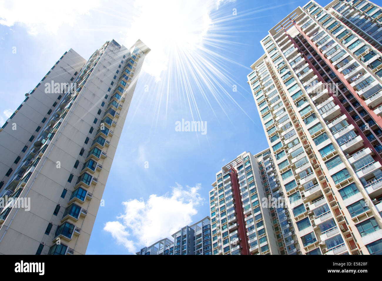 Apartment building in China Stock Photo - Alamy