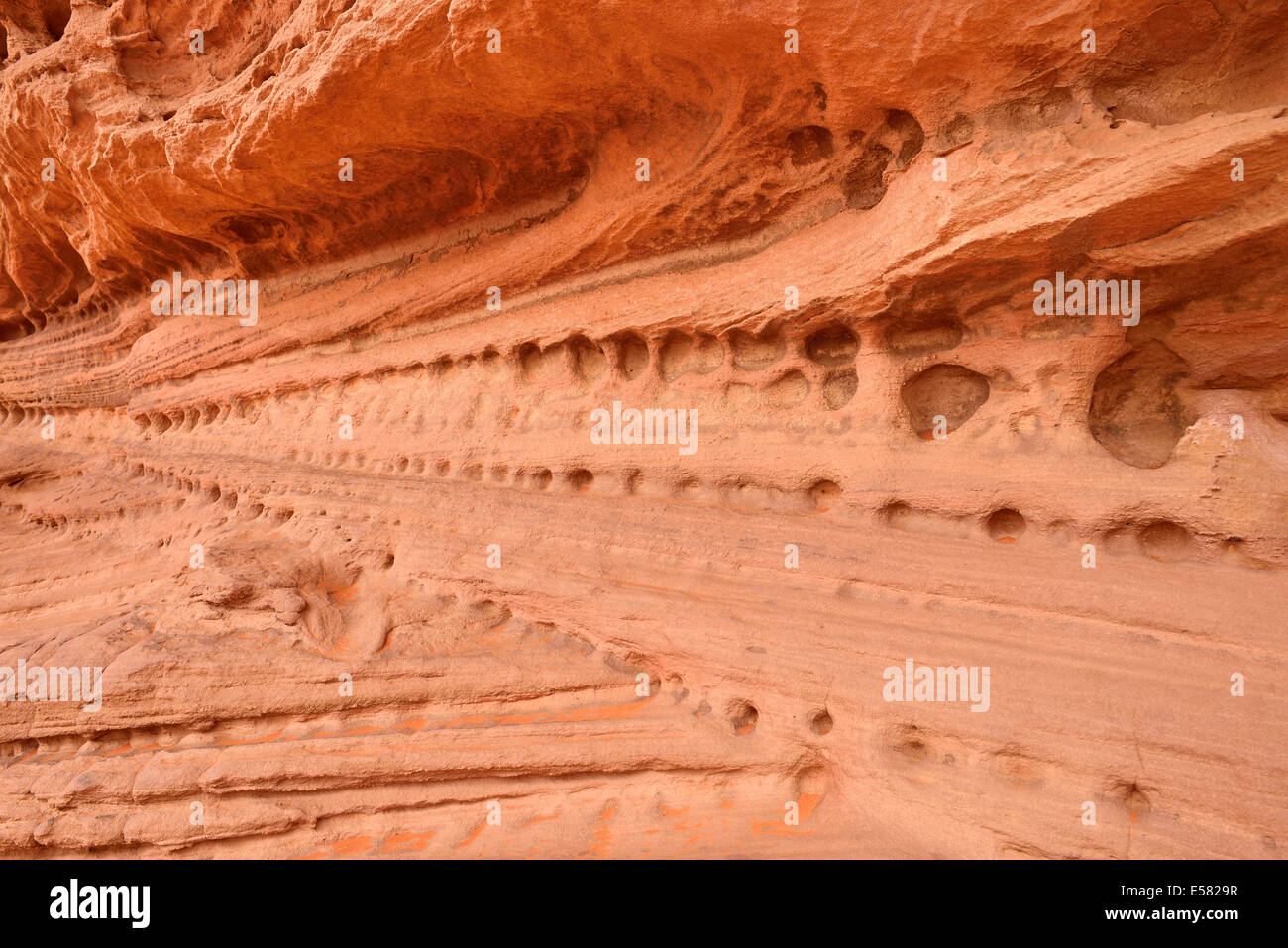 Wind erosion on soft sandstone layers, Sahara desert, Tassili n'Ajjer ...