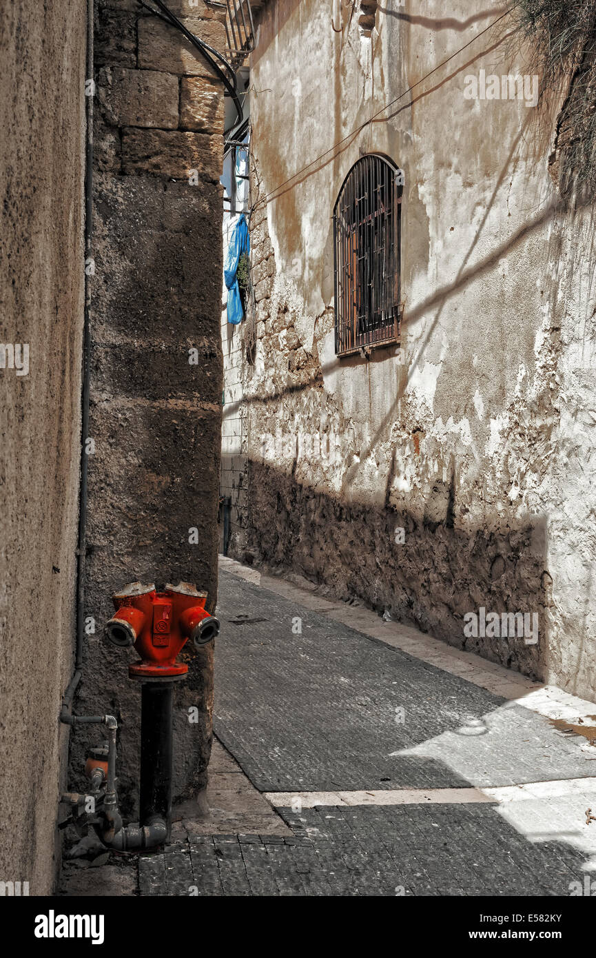 Alleyway in old city, Nazareth, Israel Stock Photo - Alamy