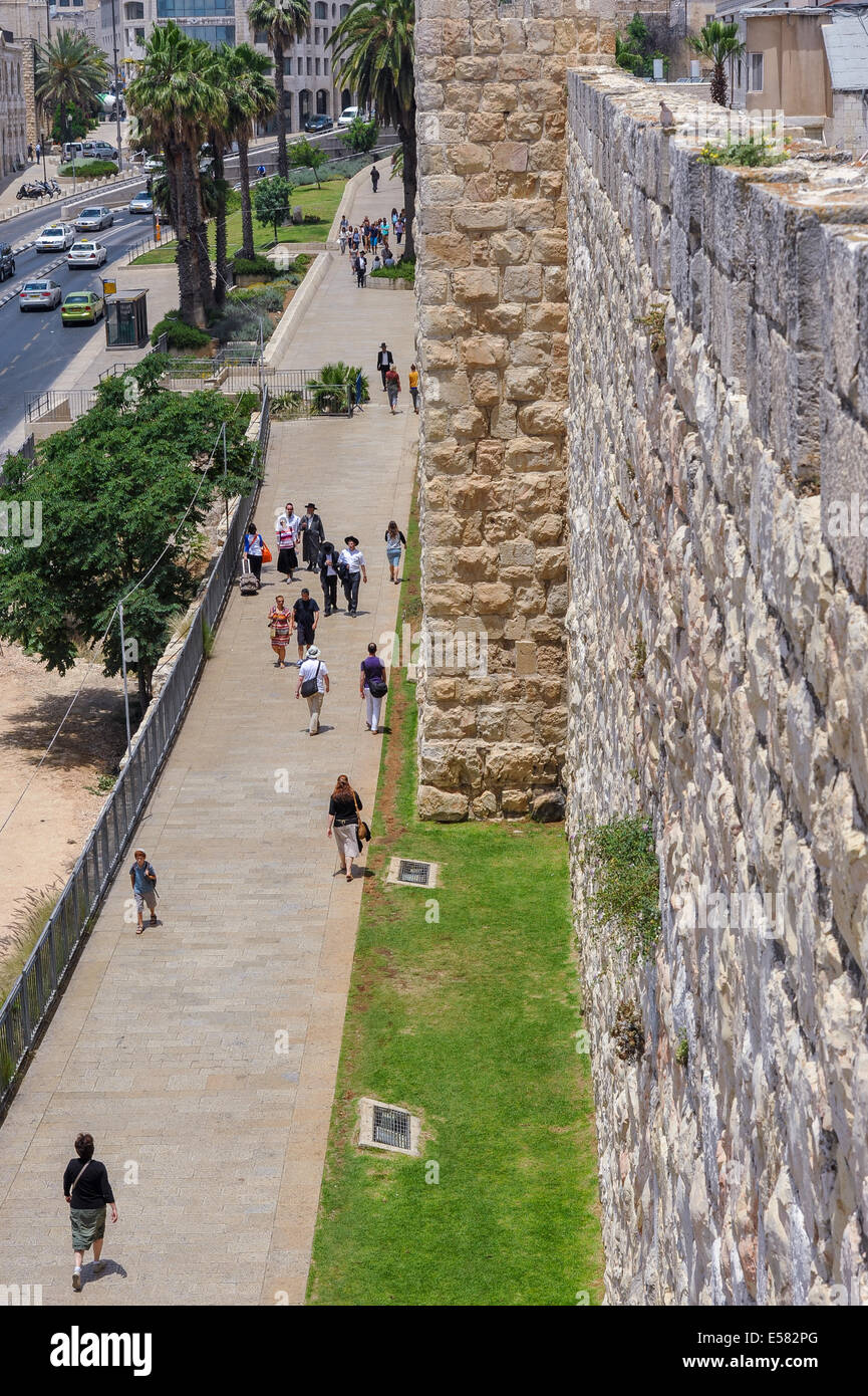 Israel old city jerusalem jaffa gate city street holy city hi-res stock ...