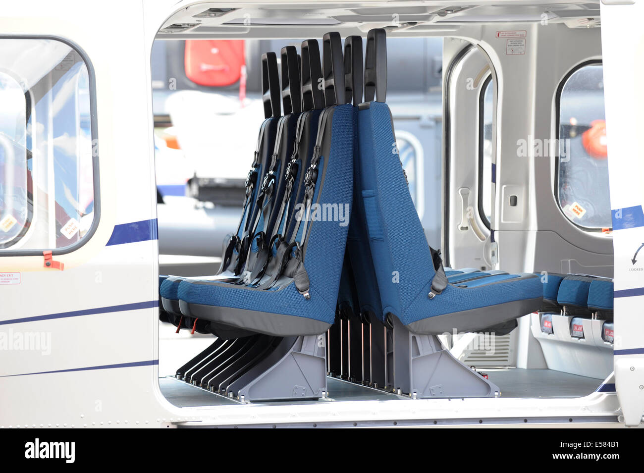 Augusta Westland AW189 helicopter passenger seating Stock Photo - Alamy