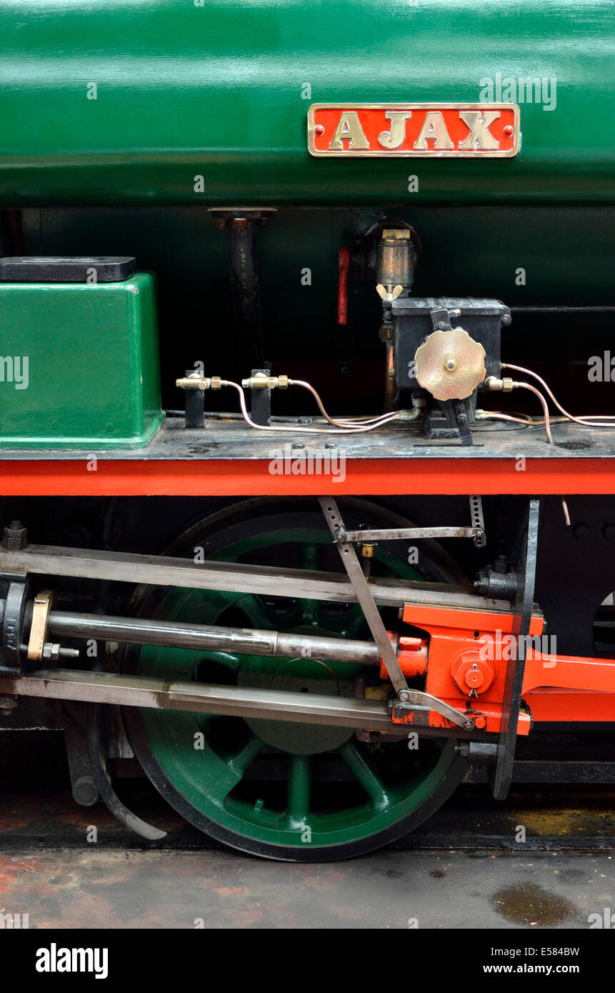 Chatham, Kent, England, UK. Chatham Historic Dockyard. Steam locomotive ...
