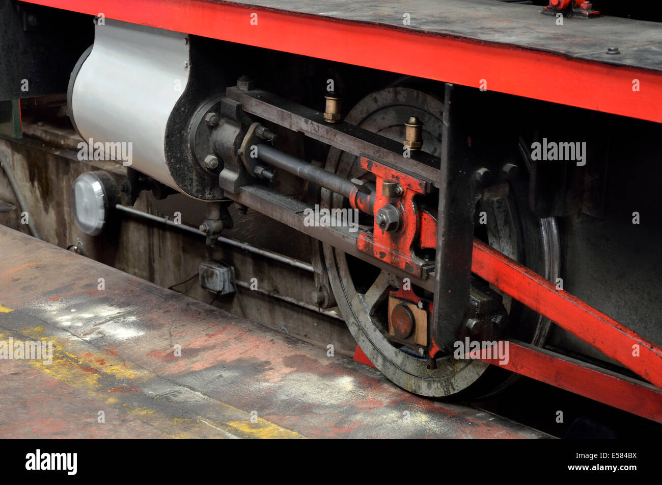 Chatham, Kent, England, UK. Chatham Historic Dockyard. Steam locomotive ...