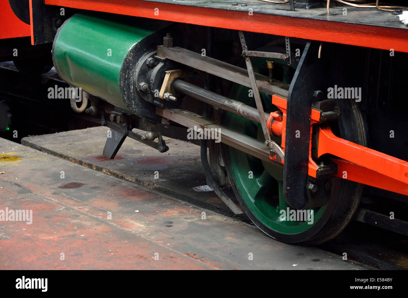 Chatham, Kent, England, UK. Chatham Historic Dockyard. Steam locomotive ...