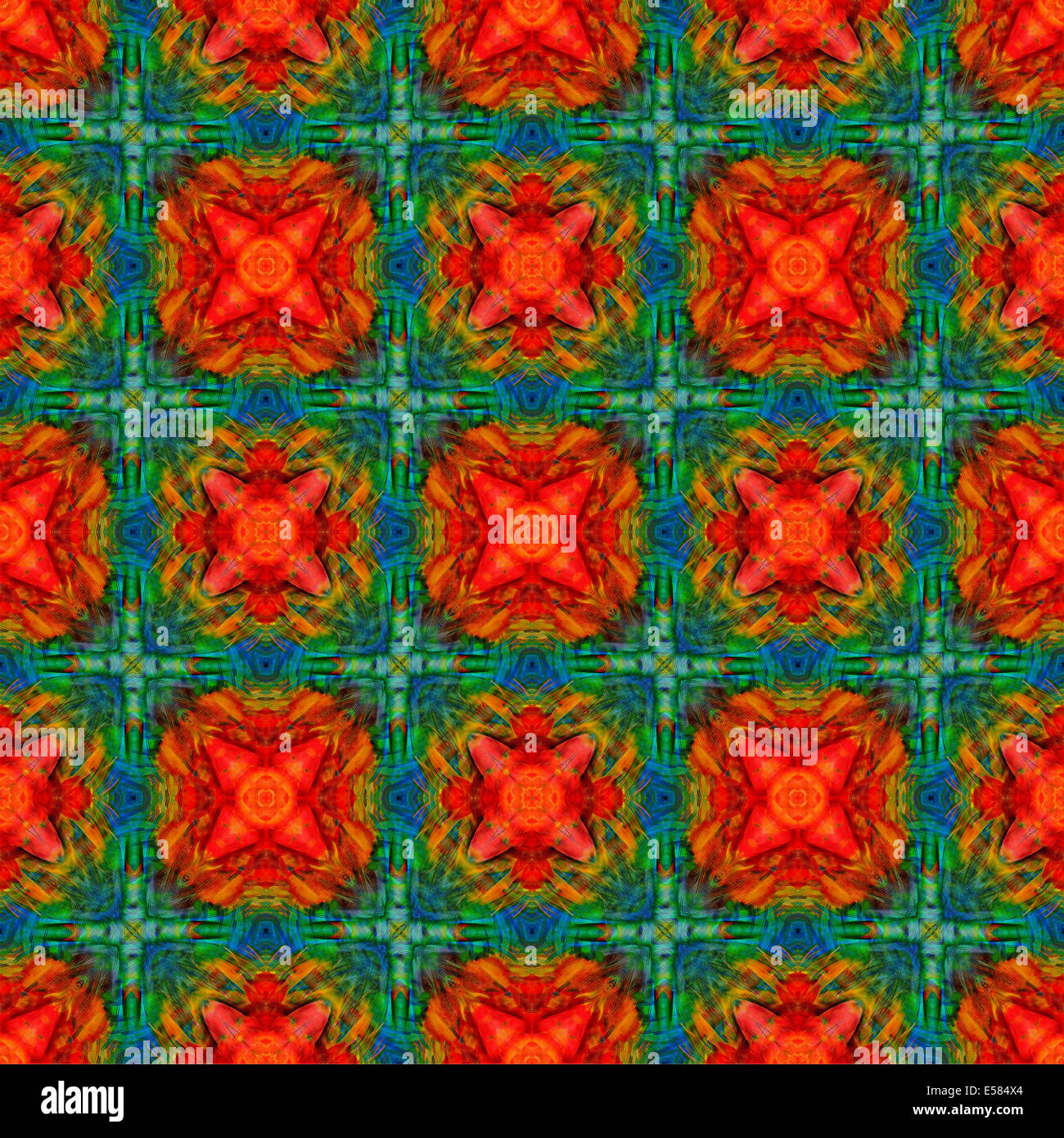 Beautiful seamless pattern made from Scarlet Macaw feathers Stock Photo ...