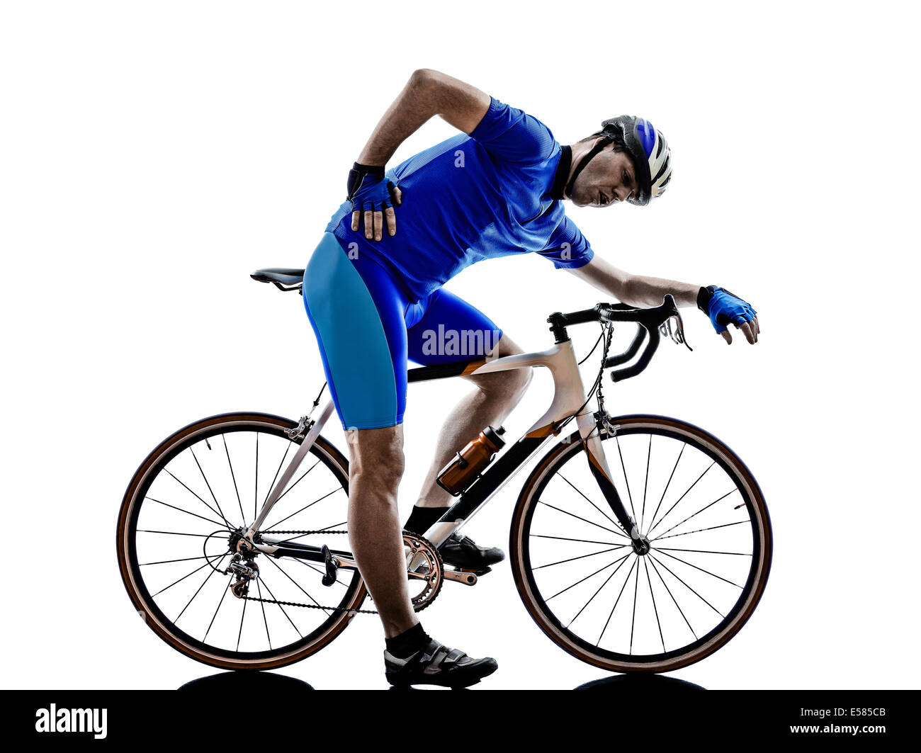 Cyclist side view cut out hi-res stock photography and images - Alamy