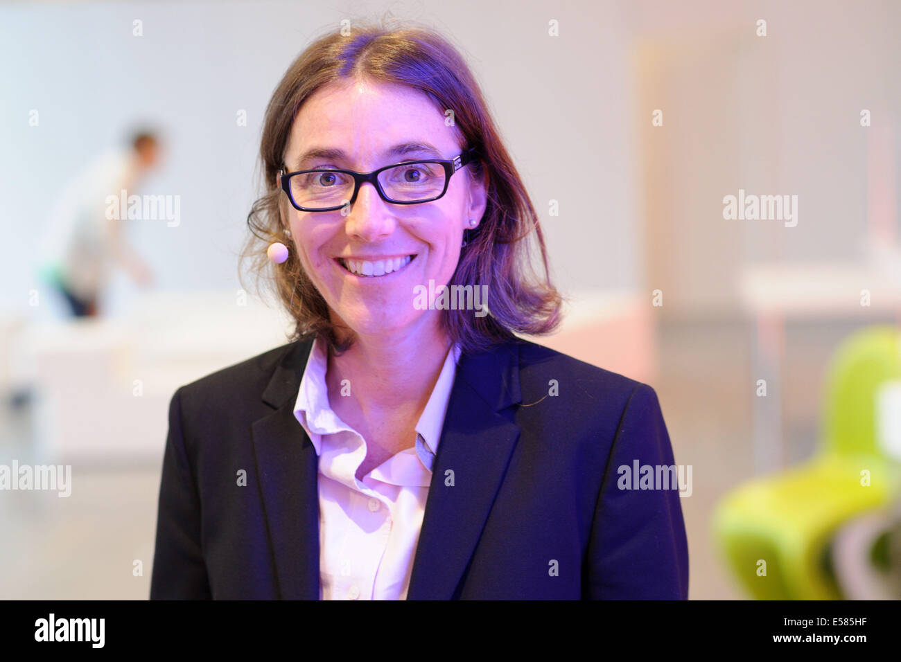 Munich, Germany. 22nd July, 2014. Susanne Steidl (Wirecard) during the ...