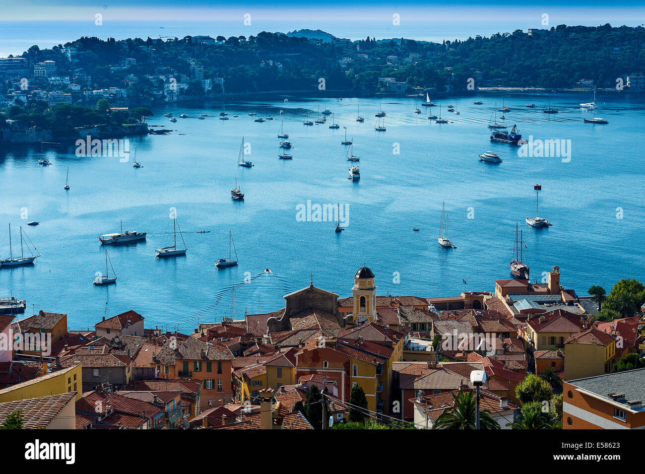 Europe, France, French Riviera, Alpes-Maritimes, Villefrance-sur-Mer ...