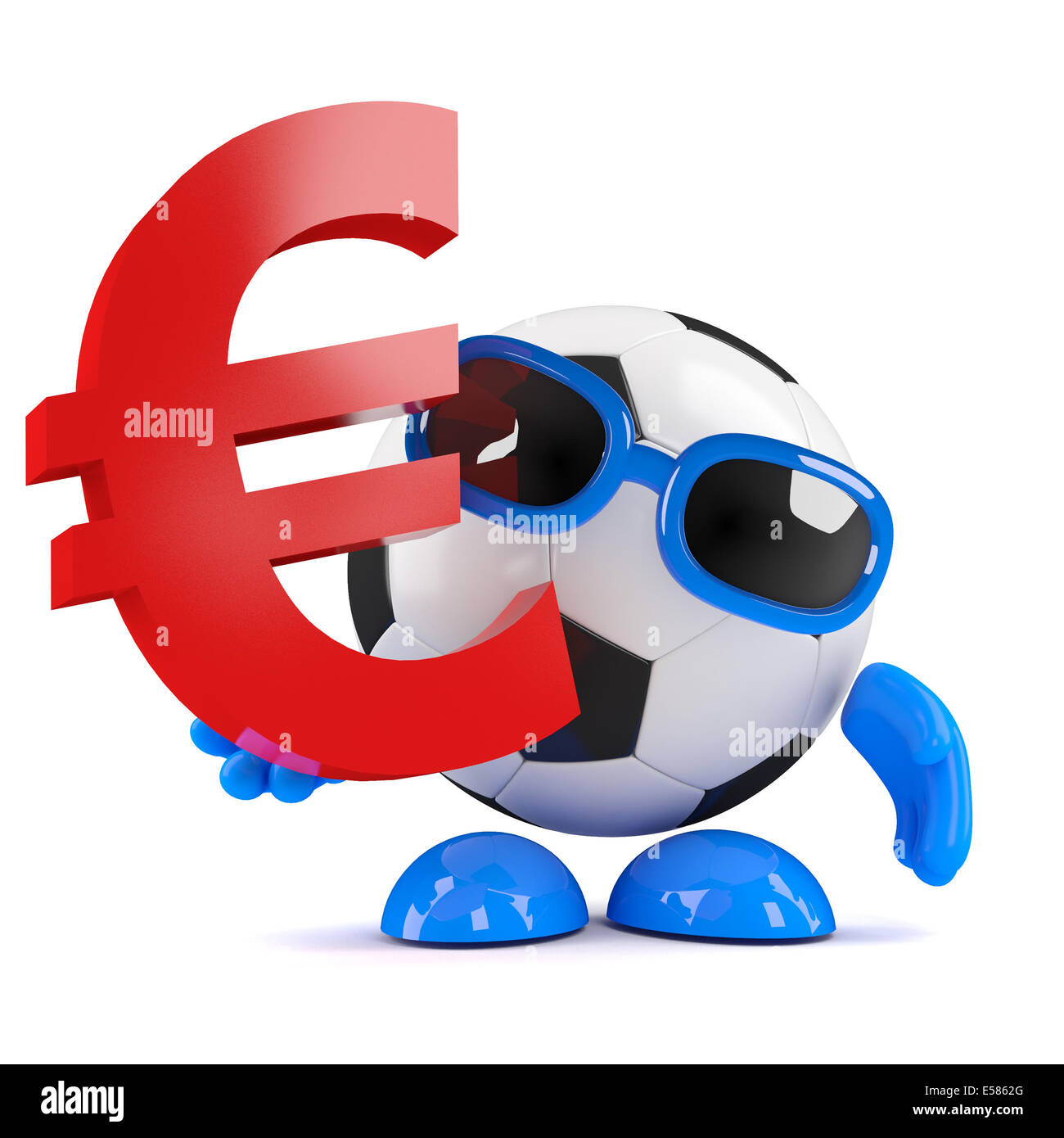 Funny cartoon character euro 3d Cut Out Stock Images & Pictures - Alamy