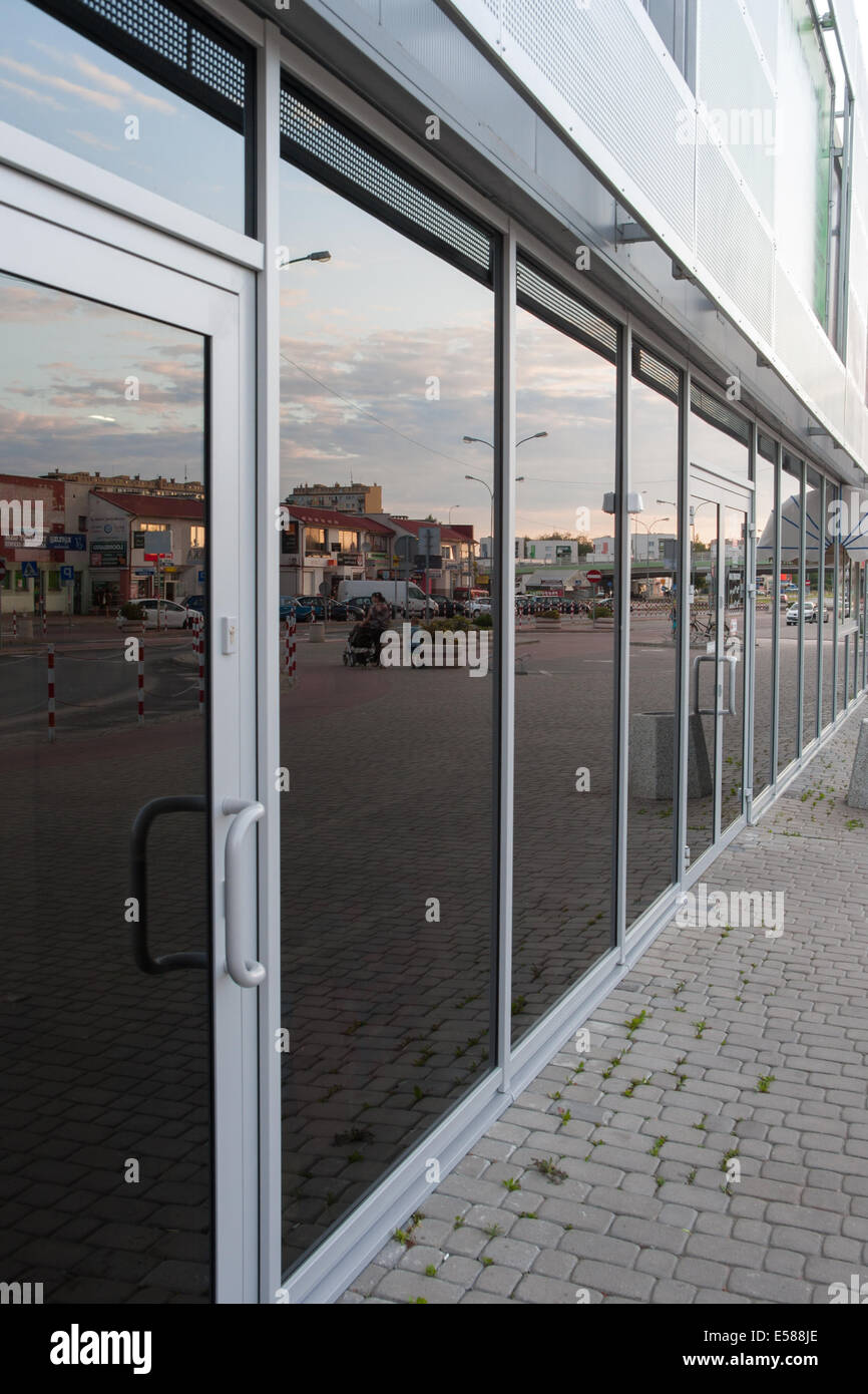 Beauty Of Reflections On Glass Wall High Resolution Stock Photography ...